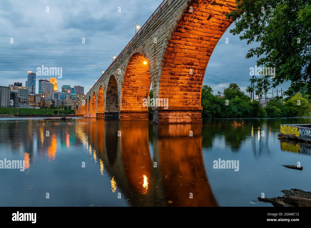 Stone Arch Bridge Stock Photo - Alamy