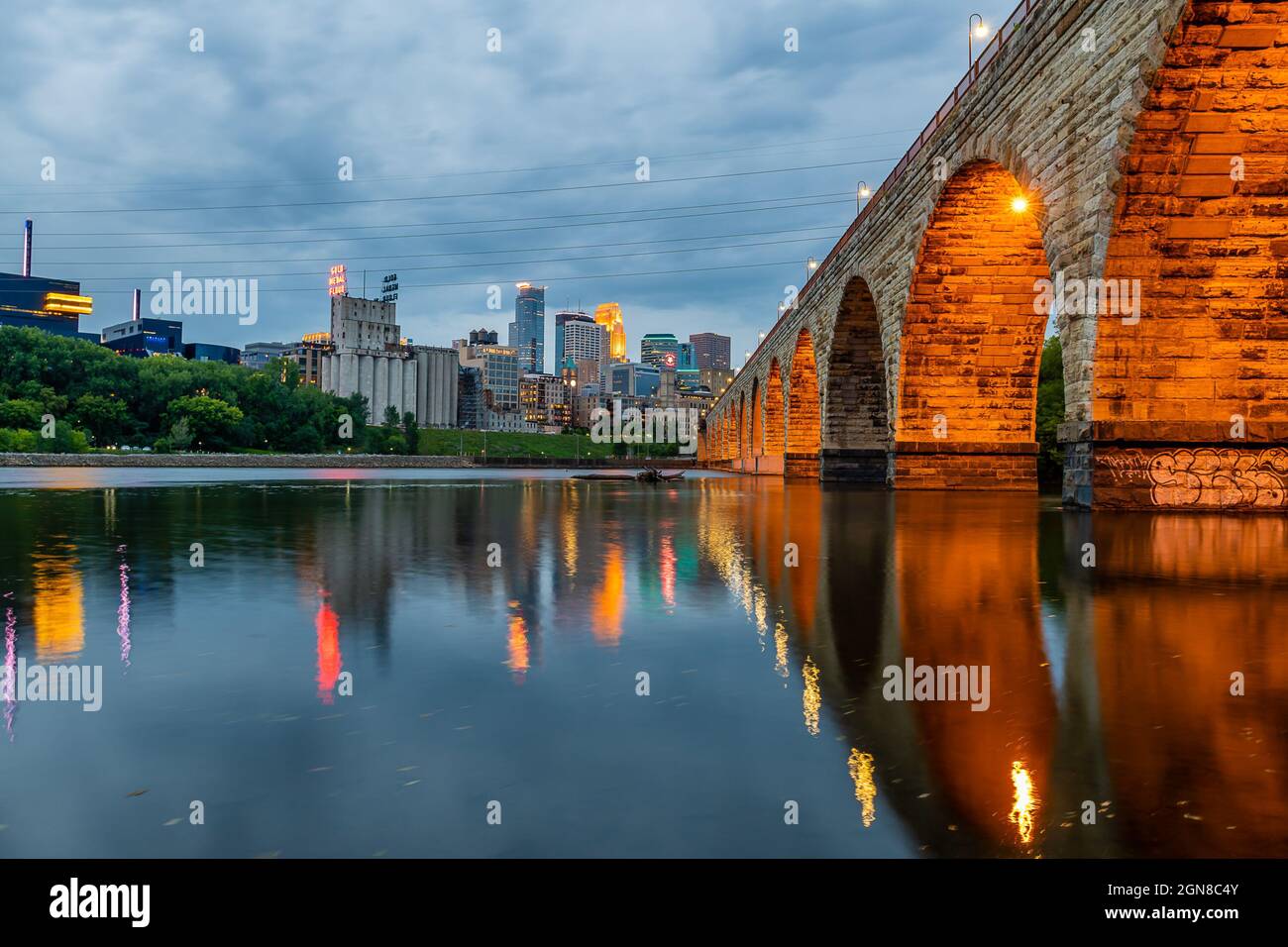 Stone Arch Bridge Stock Photo - Alamy