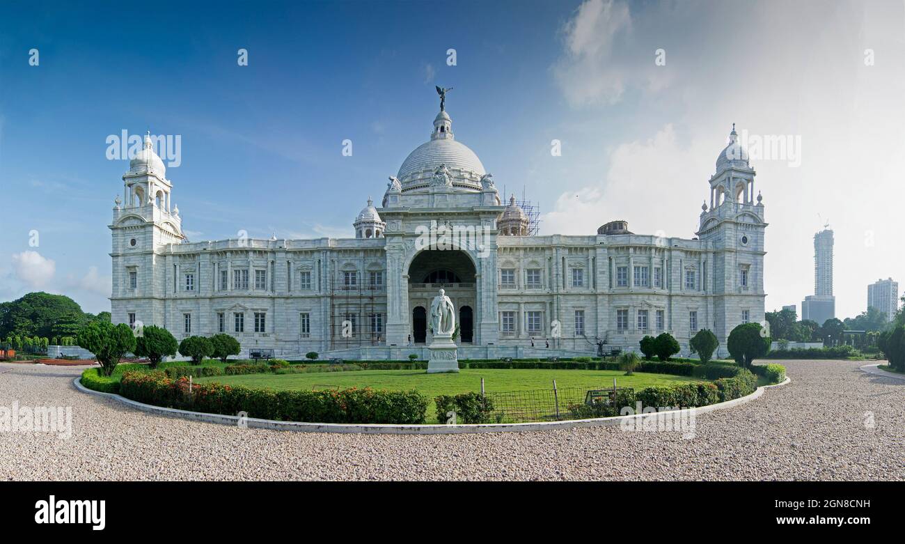 Beautiful panoramic image of Victoria Memorial, Kolkata , Calcutta ...