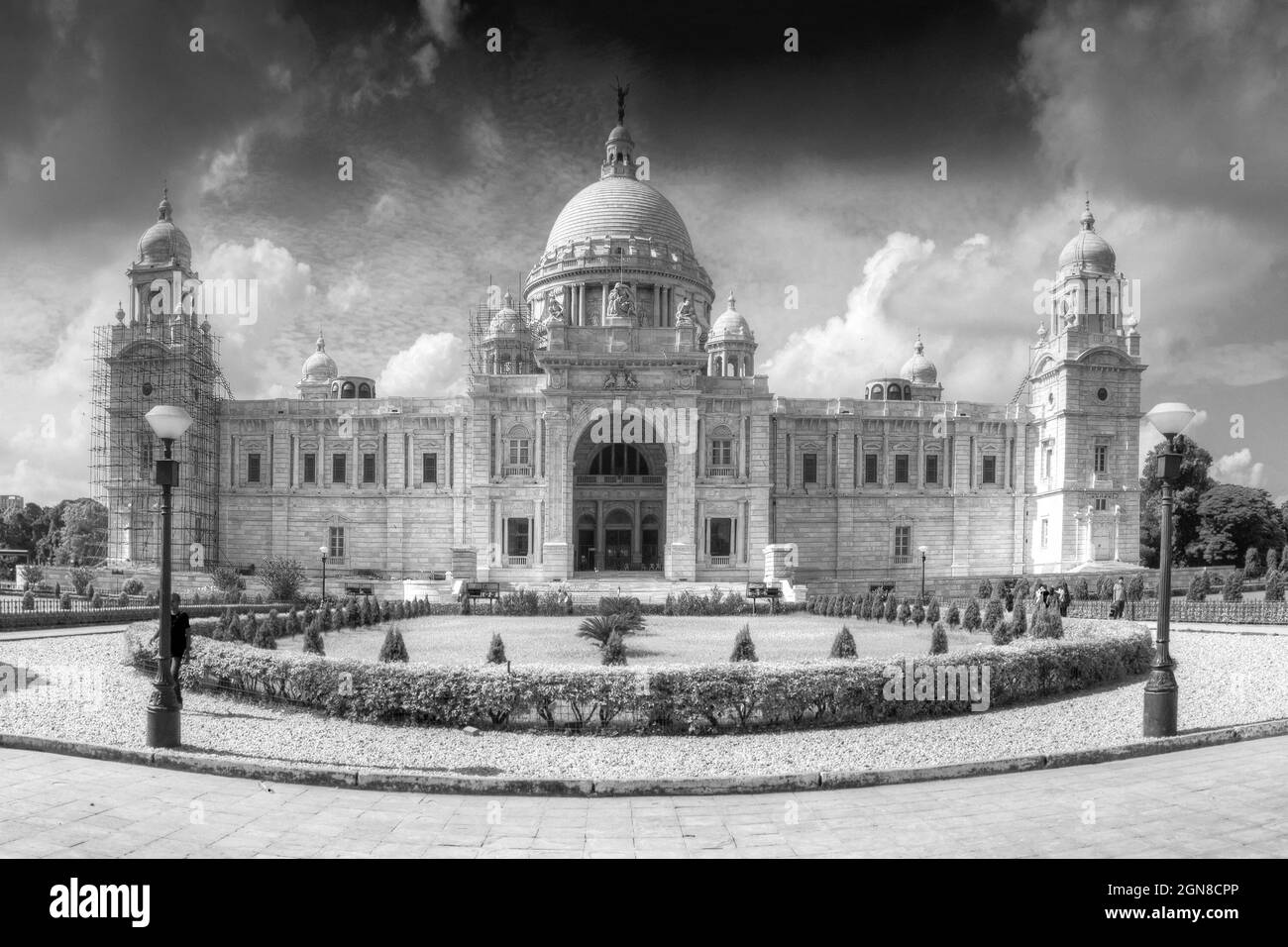 Beautiful panoramic image of Victoria Memorial, Kolkata , Calcutta ...