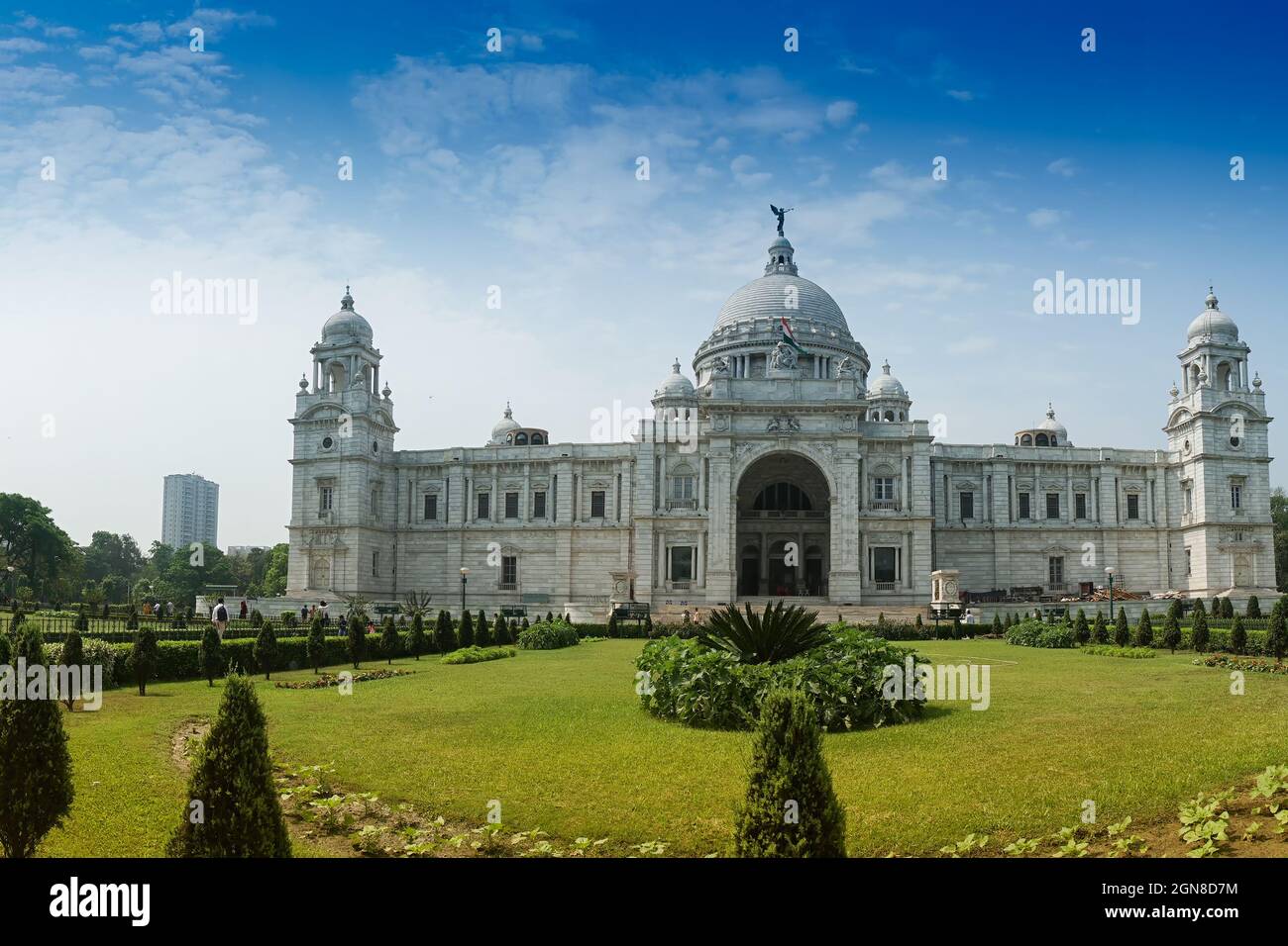 Beautiful panoramic image of Victoria Memorial, Kolkata , Calcutta ...