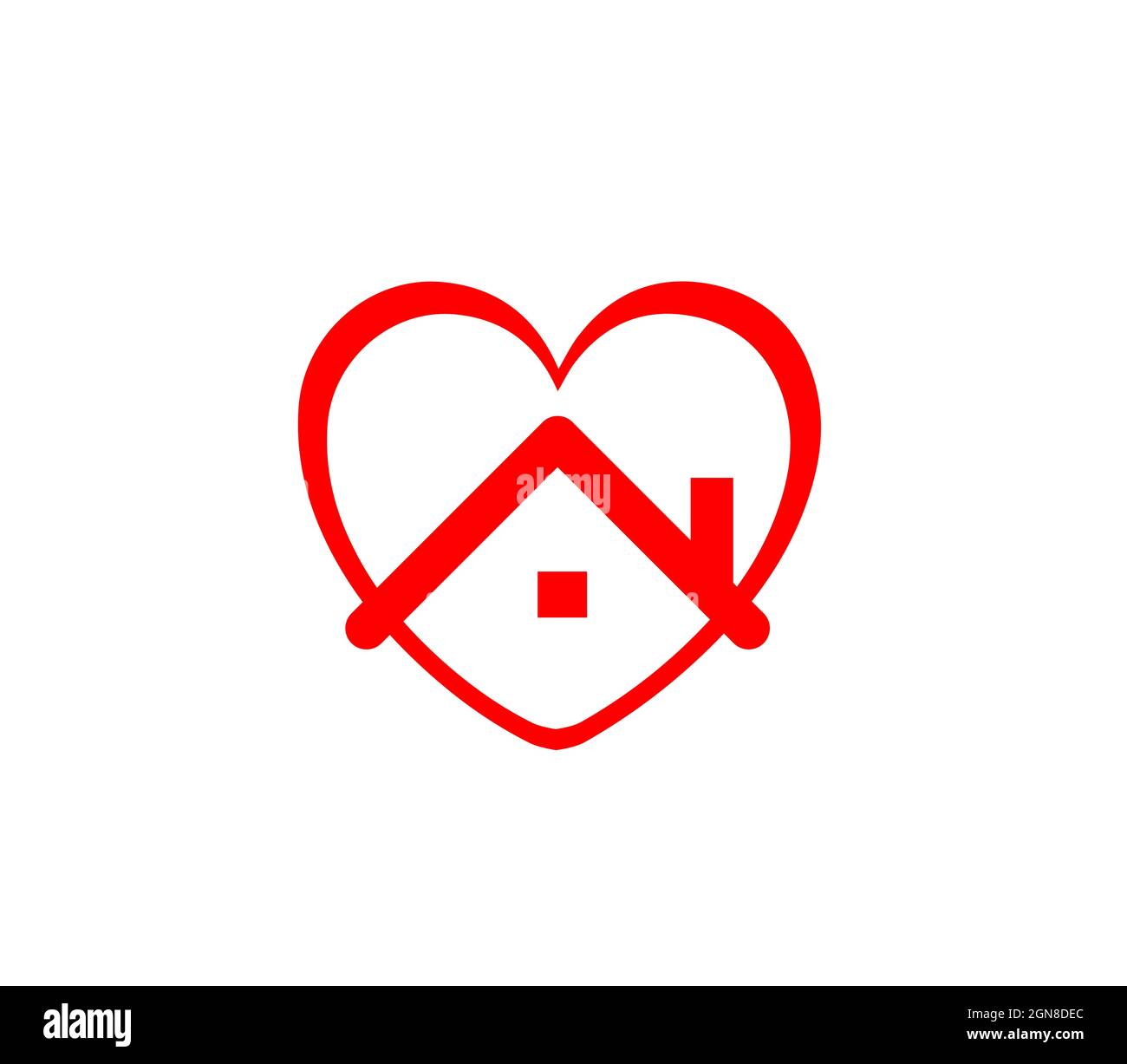 Stay home icon isolated on white background Stock Vector Image & Art ...