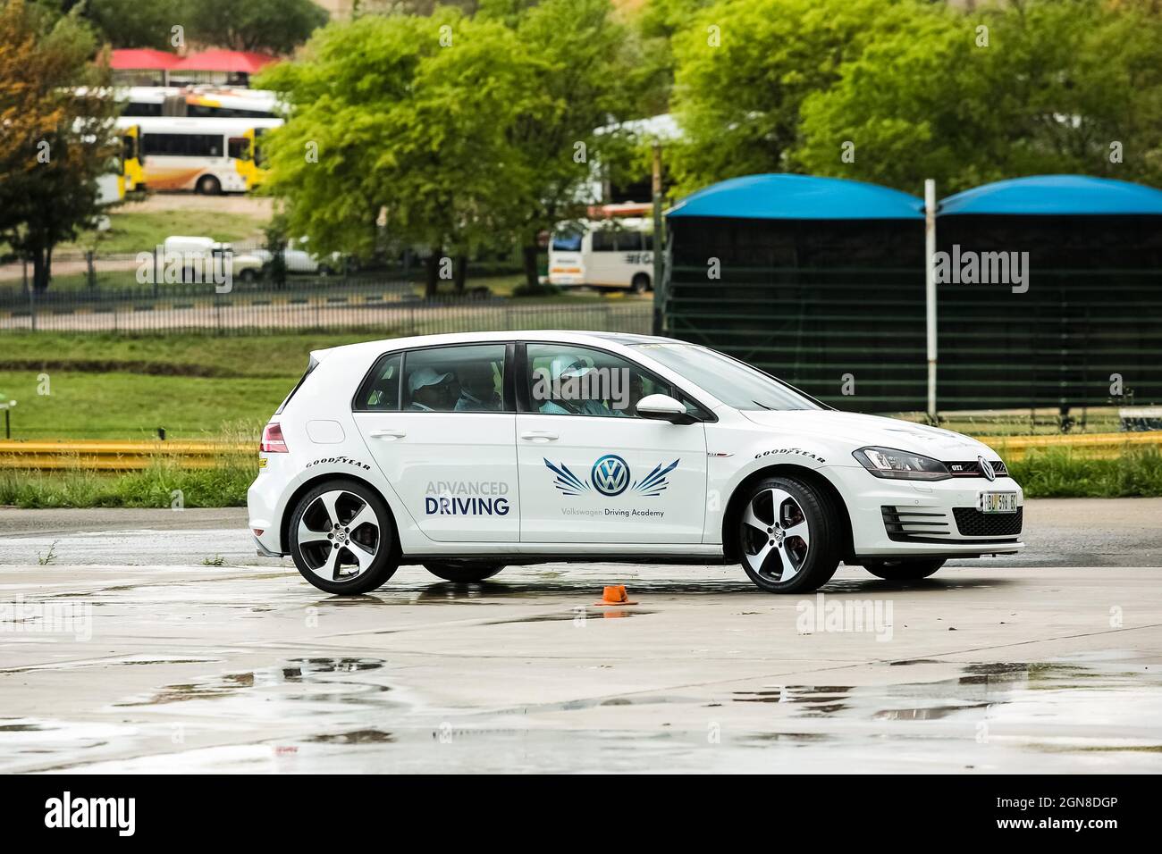 JOHANNESBURG, SOUTH AFRICA - Aug 11, 2021: The VW advanced driving ...