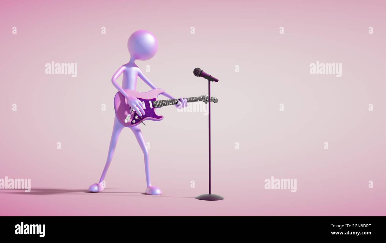 3d Character Singer High Resolution Stock Photography and Images - Alamy