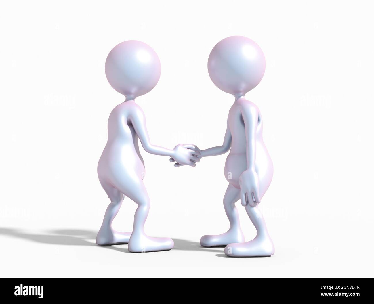 Connection hands illustration Cut Out Stock Images & Pictures - Alamy