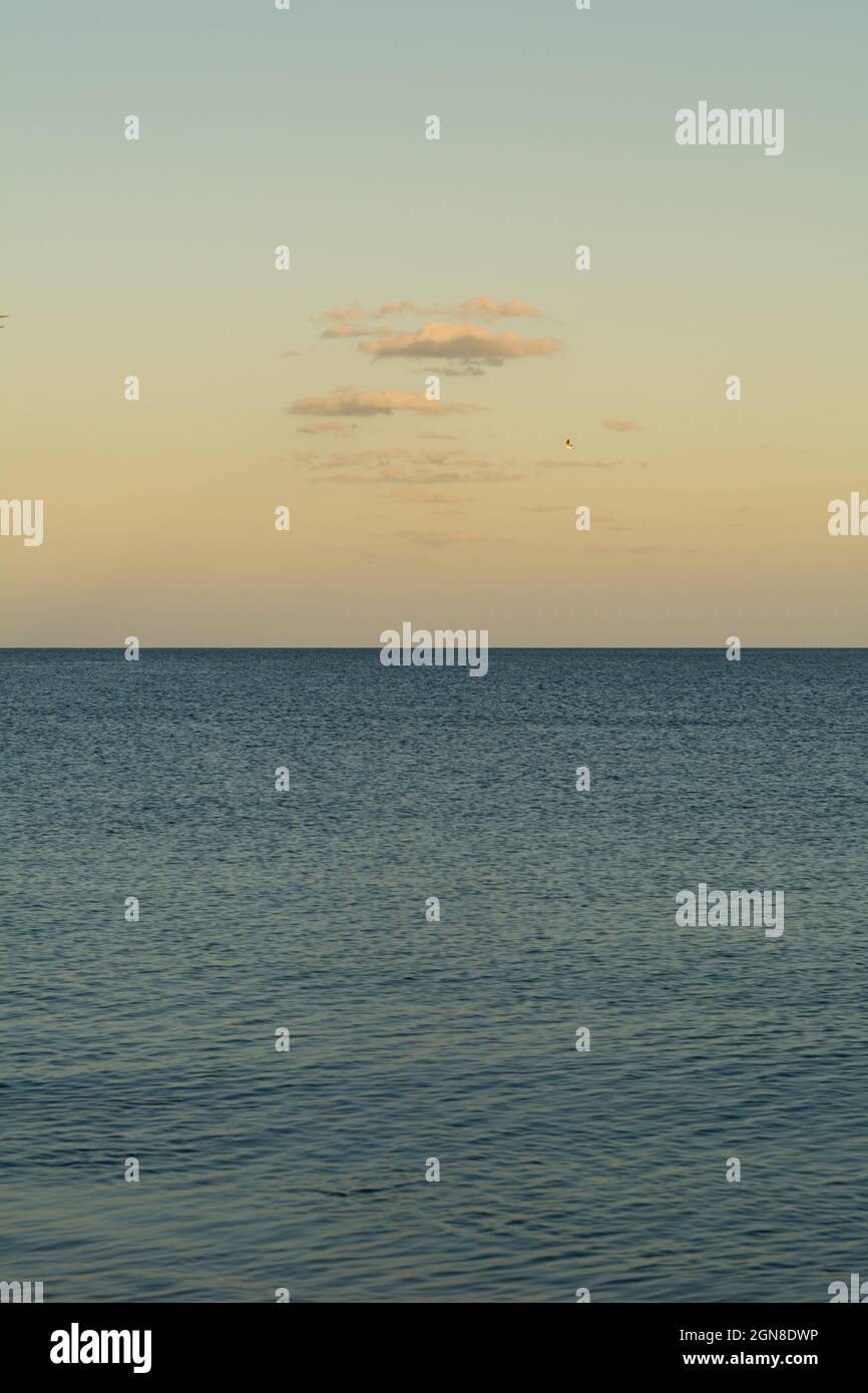 Black sea and sky at sunset Stock Photo - Alamy