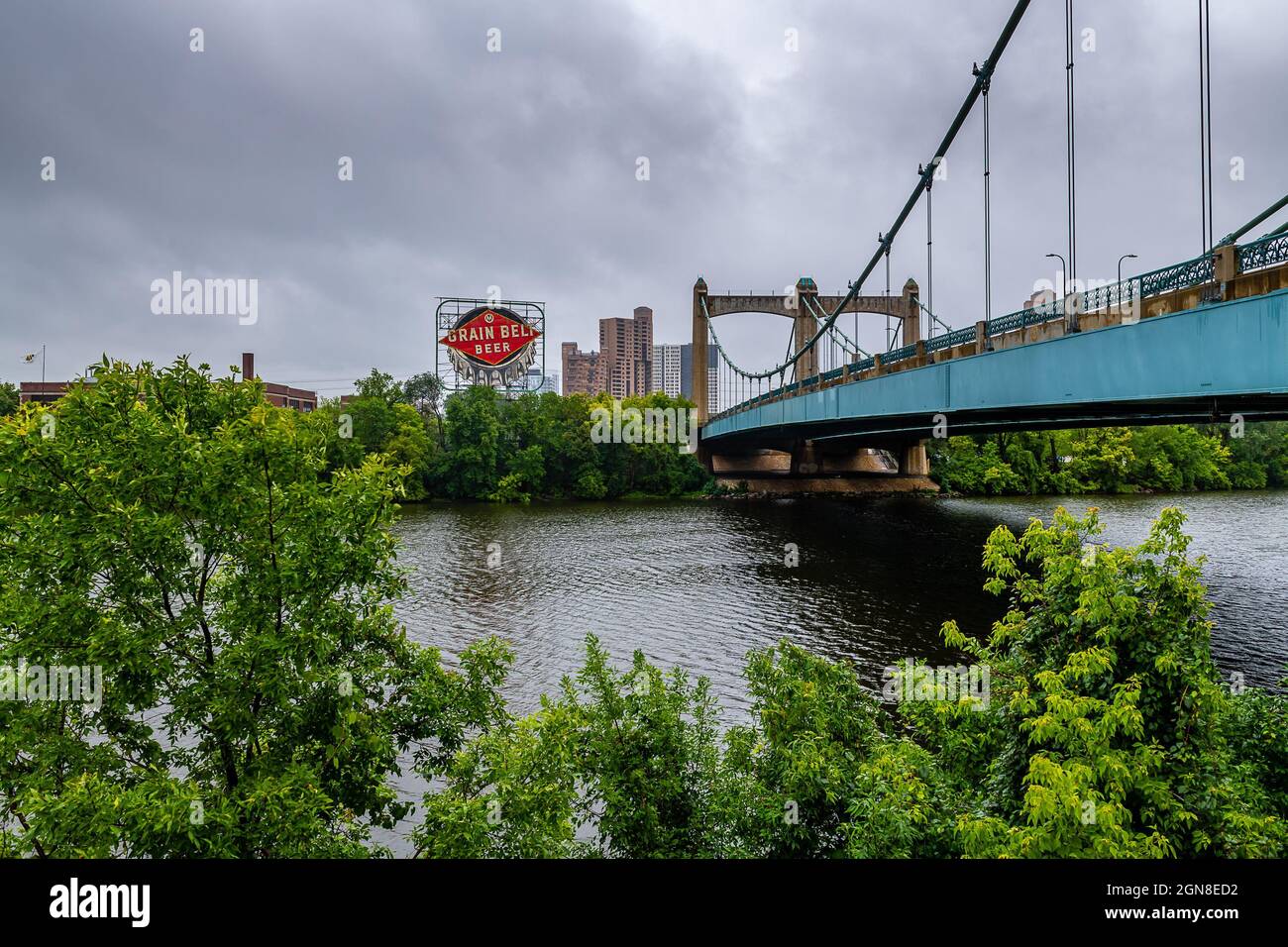 Grain Belt Sign Stock Photo - Alamy