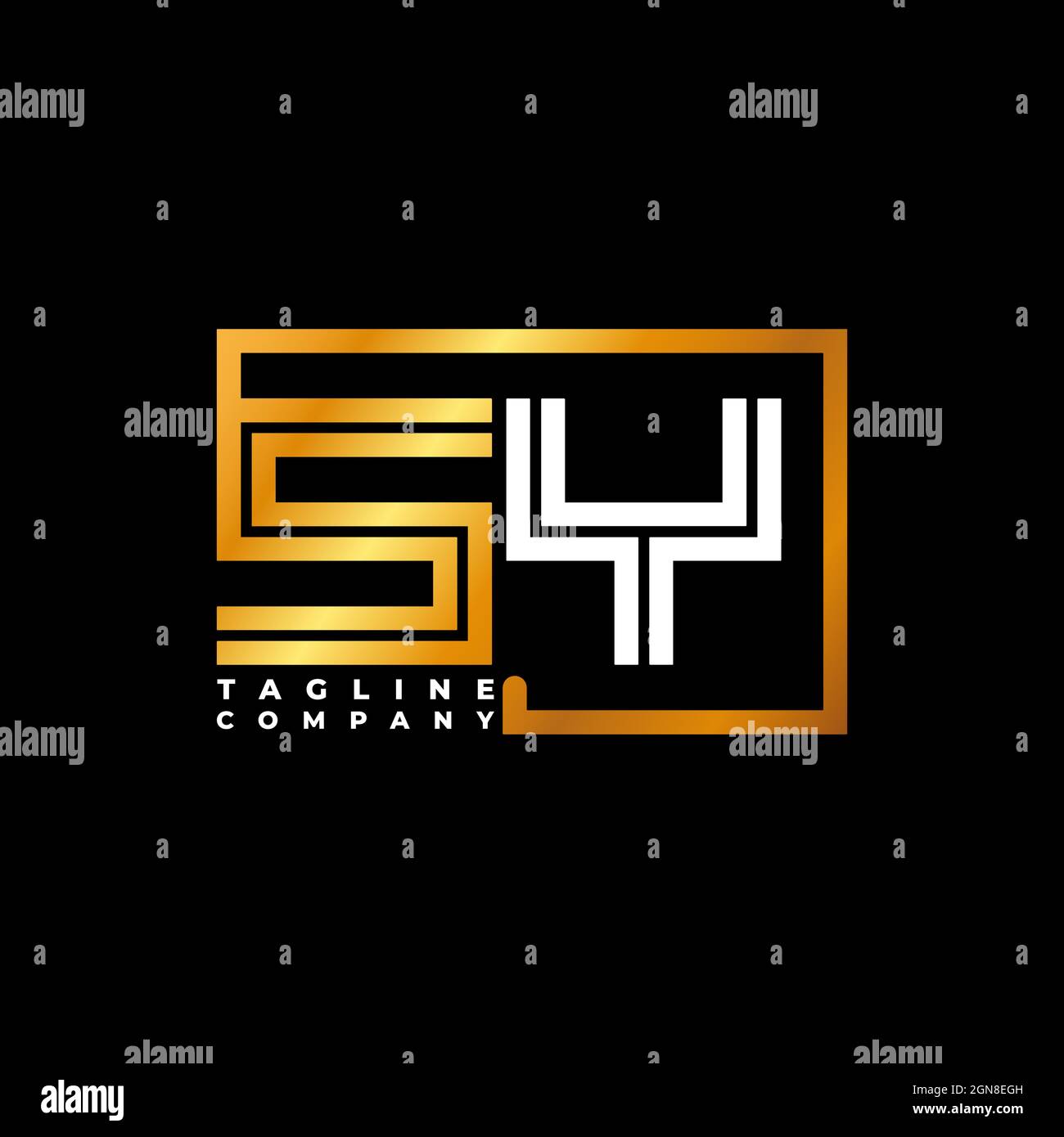 Yk Logo Letter Geometric Photograph Camera Shape Style Template Vector Stock Vector Image And Art