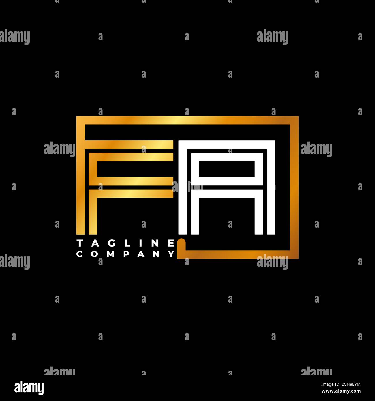 FR Logo letter Geometric Photograph Camera shape style template vector ...