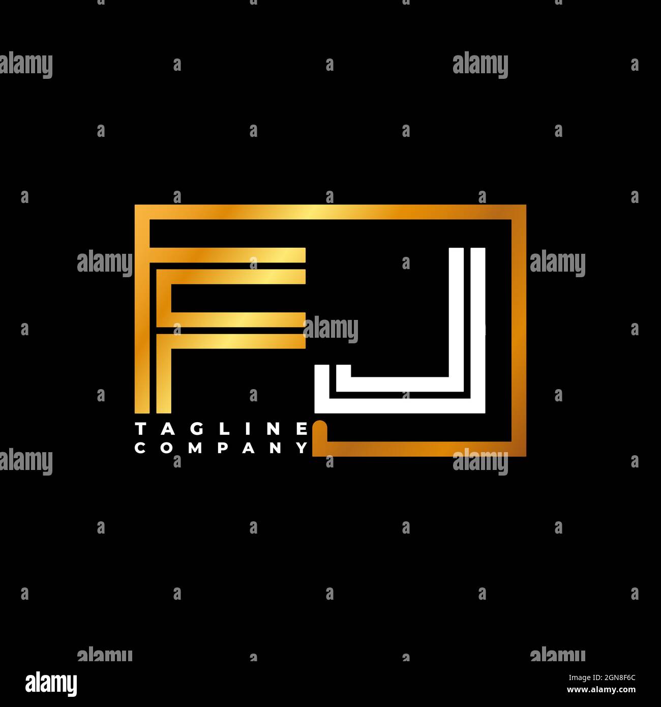 Letter fj logo hi-res stock photography and images - Alamy