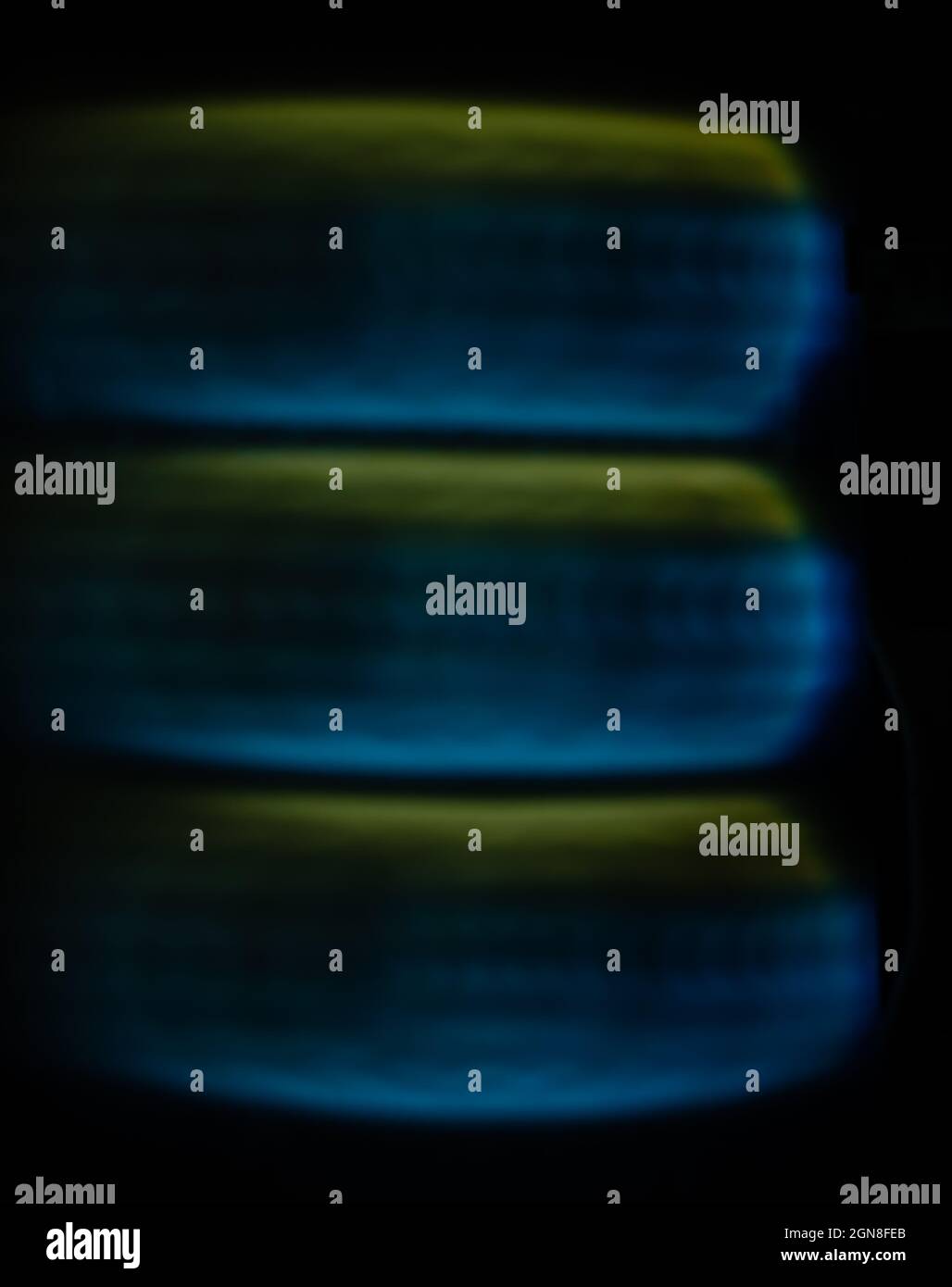 Painting LED light in the dark with long exposure shot Stock Photo - Alamy