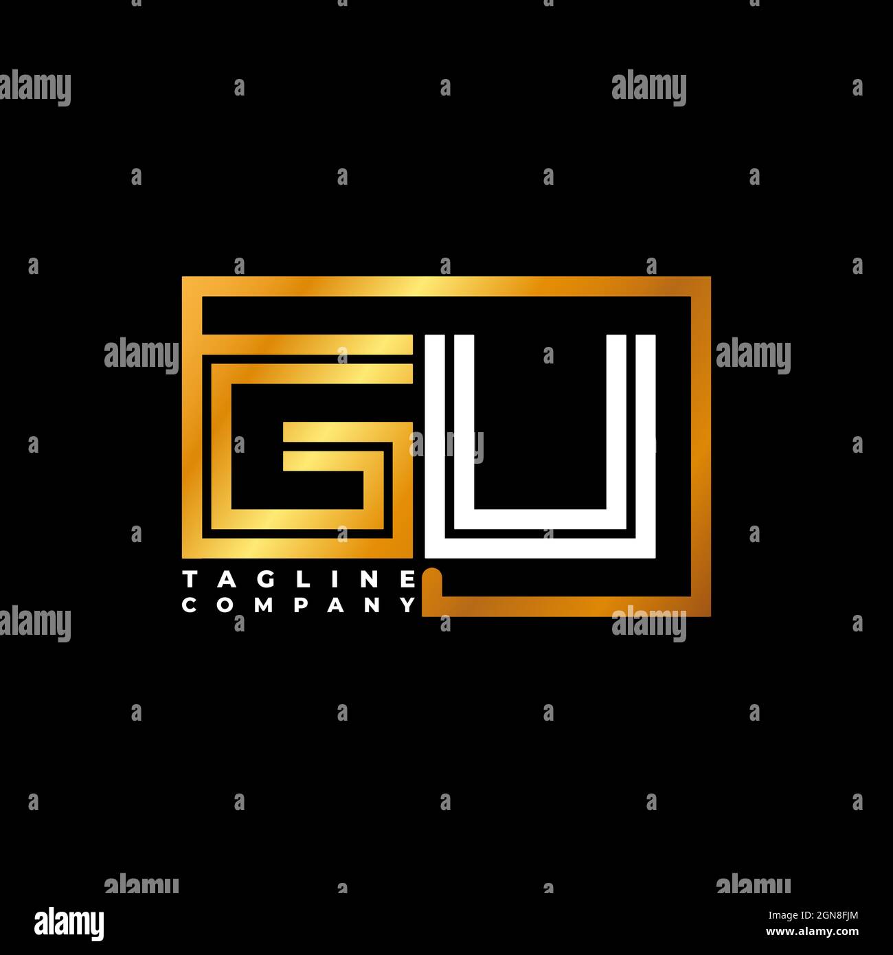 Letter gu logo hi-res stock photography and images - Alamy