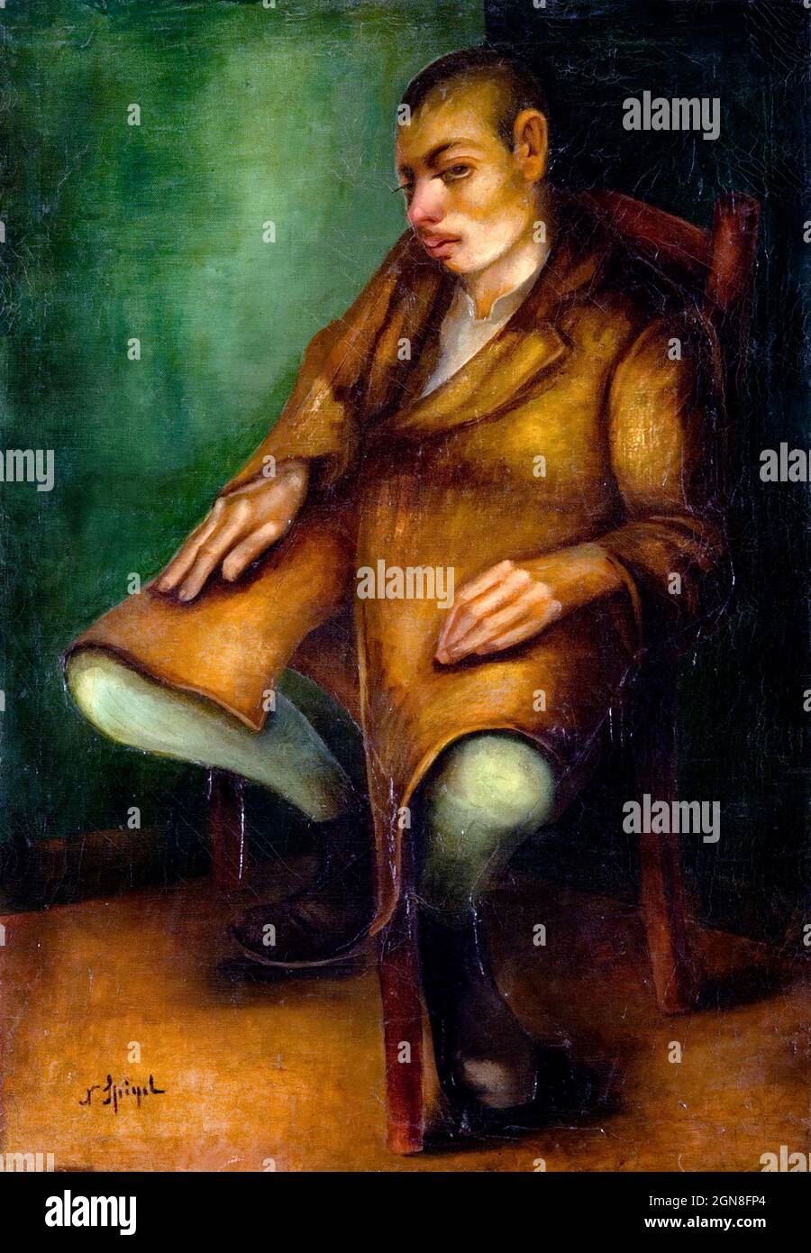 Grotesque by the Jewish Polish artist, Natan Spigel (1892–1942), c ...