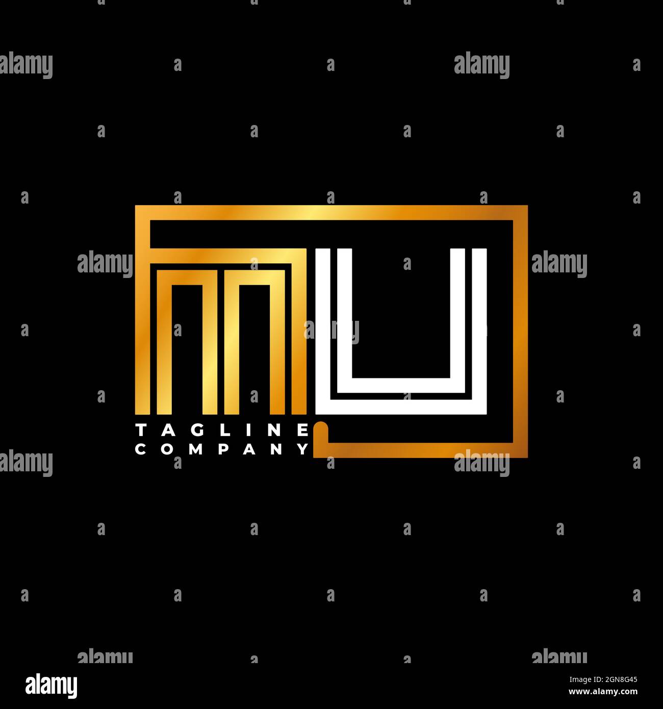 Letter mu logo hi-res stock photography and images - Alamy