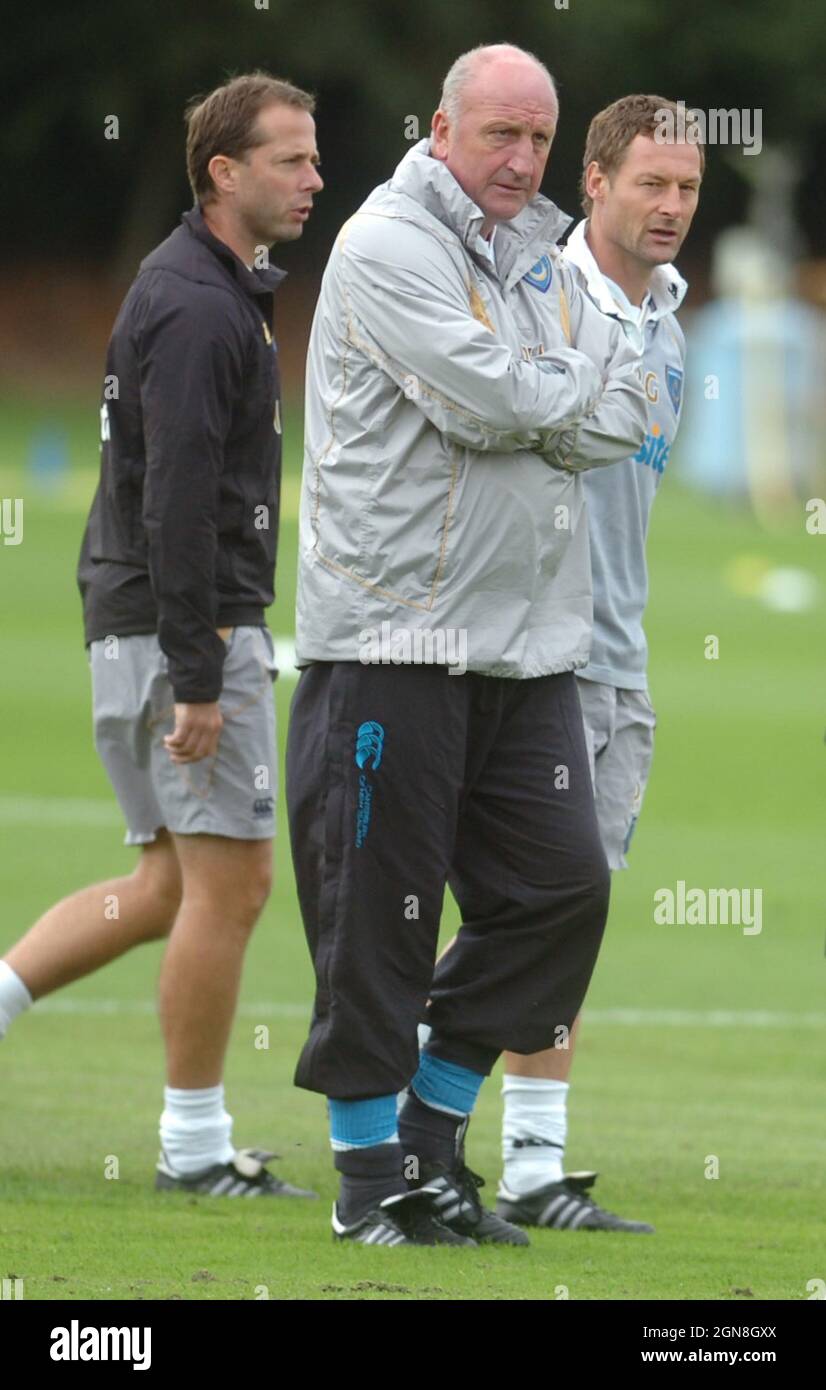 PORTSMOUTH MANAGER PAUL HART ON THE PORTSMOUTH TRAINING GROUND TODAY ...