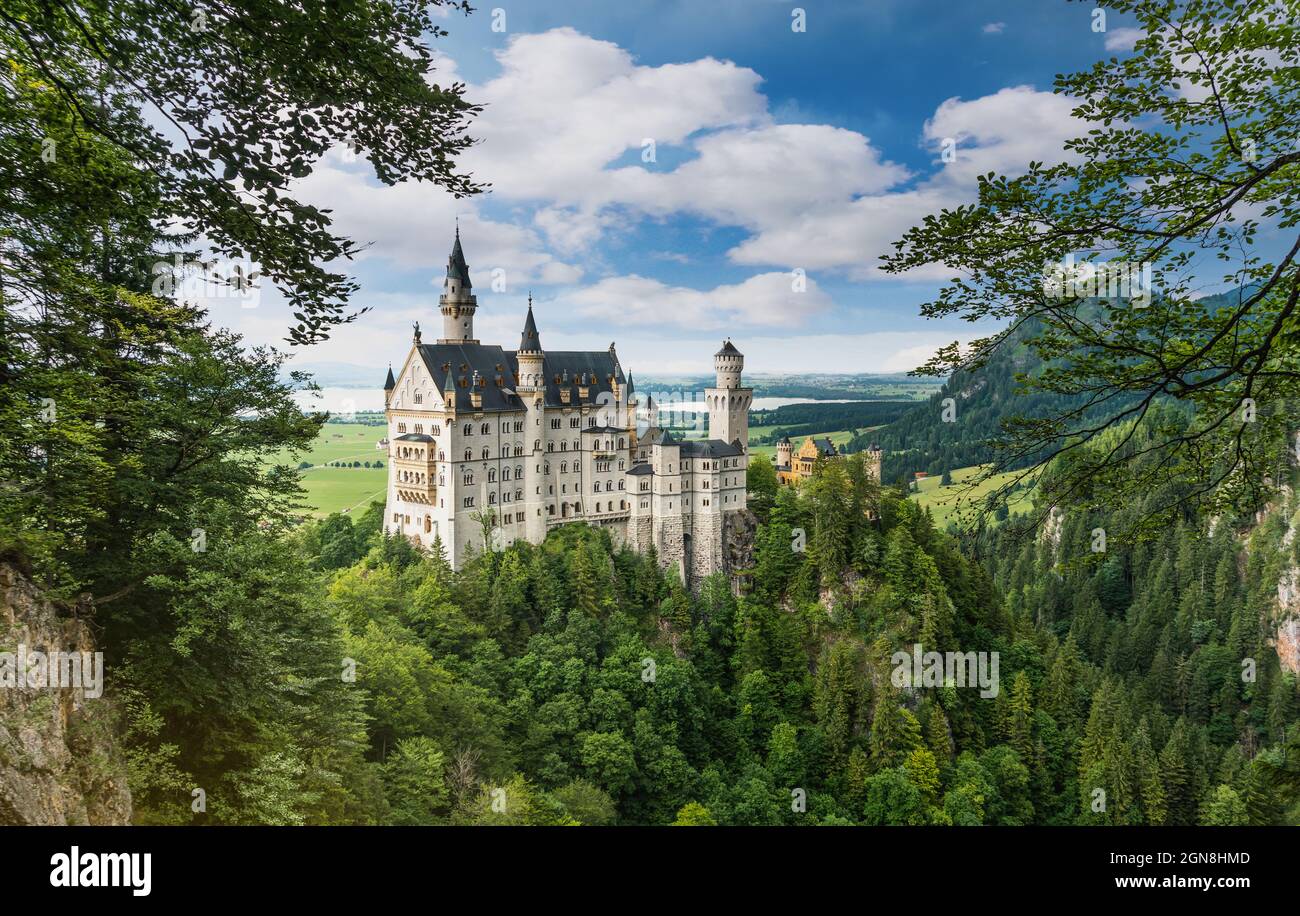 The Magic Castle of Neuschwarnstein in Bavaria, Germany Stock Photo - Alamy