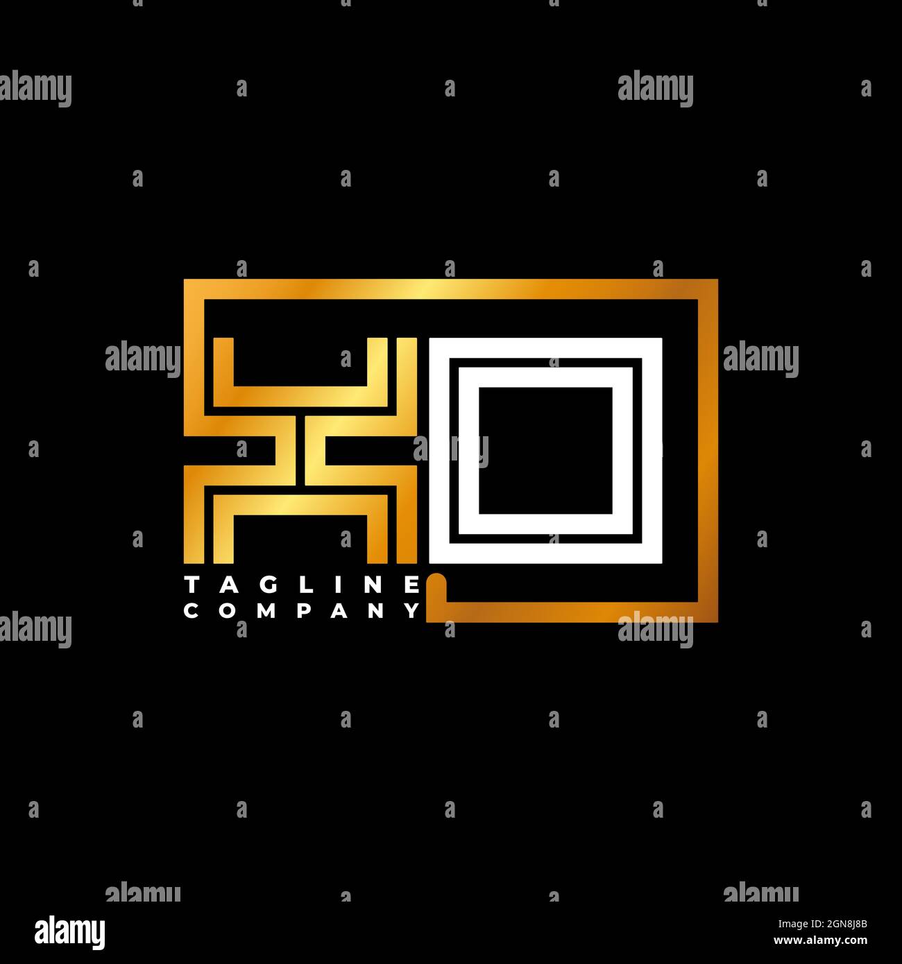 Letter xo logo hi-res stock photography and images - Alamy
