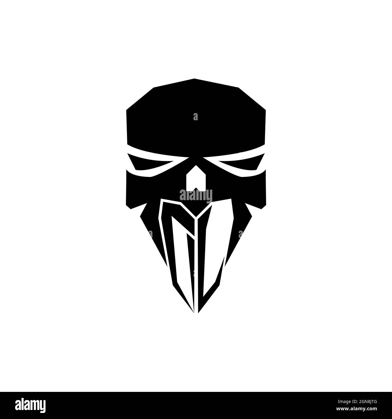 DJ Initial ESport gaming logo. Modern head Skull shape template vector ...