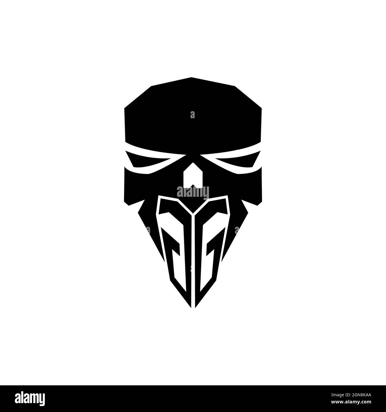 GG Initial ESport gaming logo. Modern head Skull shape template vector ...