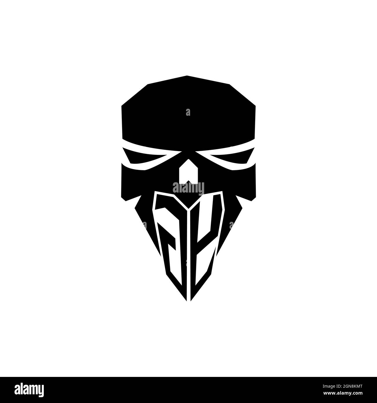 GY Initial ESport gaming logo. Modern head Skull shape template vector ...