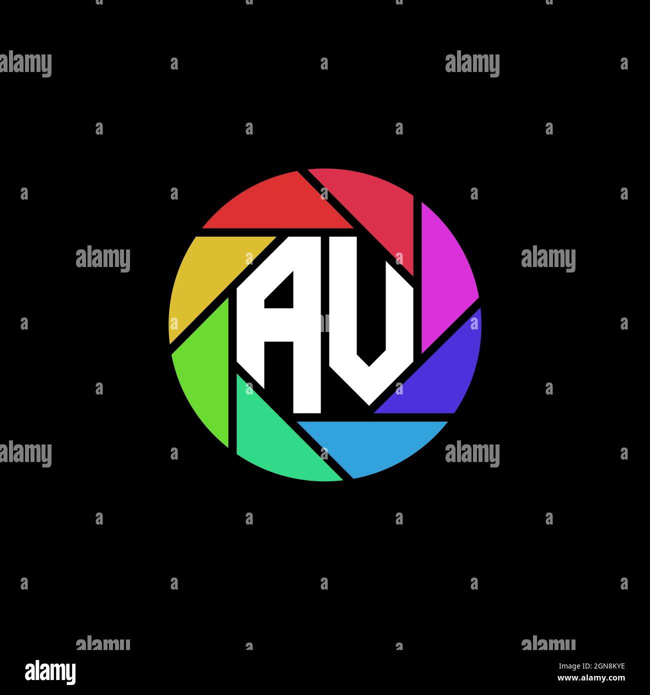 AV Initial ESport gaming logo. Modern head Skull shape template vector ...