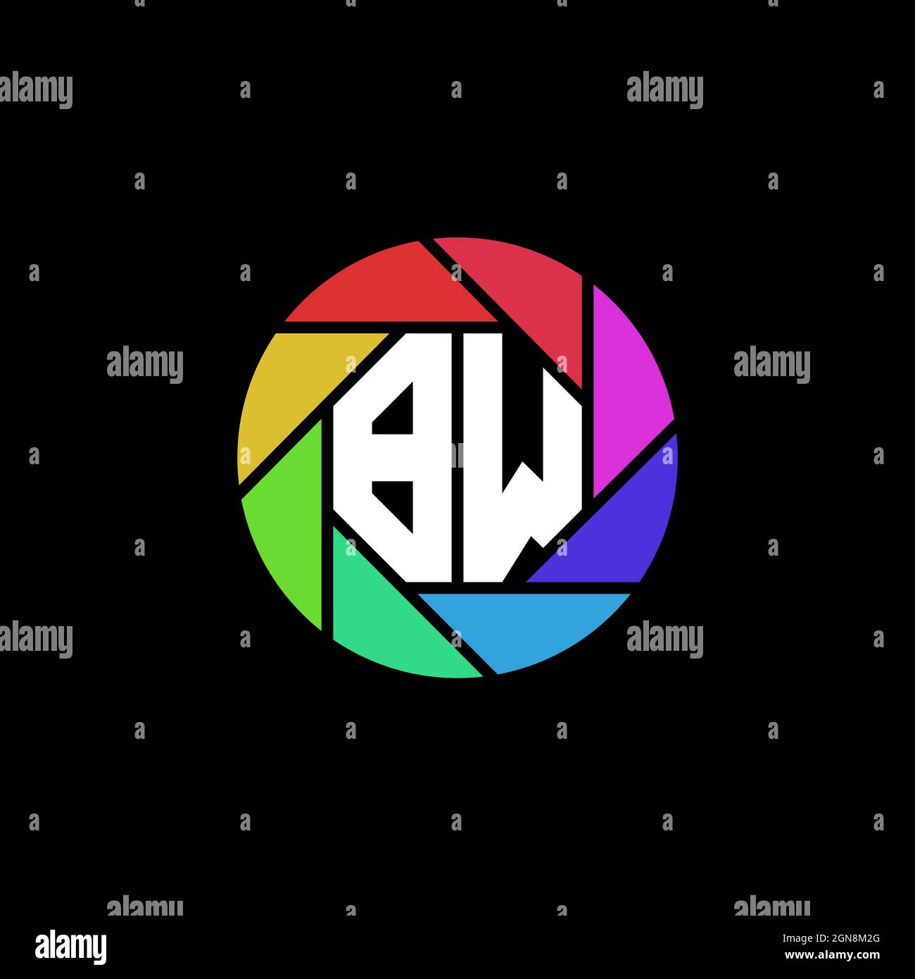 BW Initial ESport gaming logo. Modern head Skull shape template vector ...