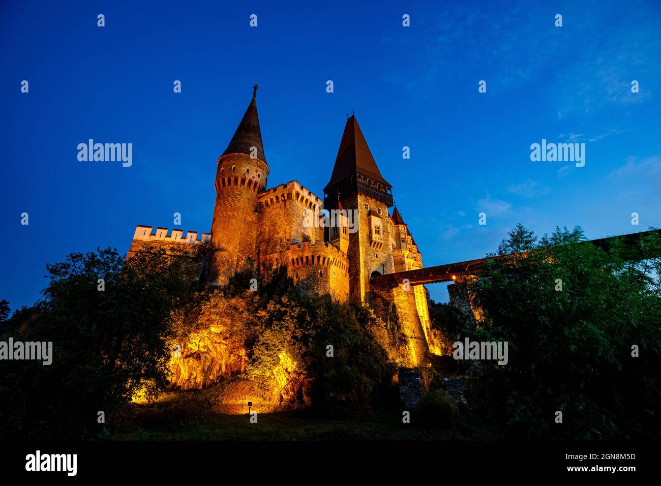 The Hunedoara Castle in Romania Stock Photo - Alamy