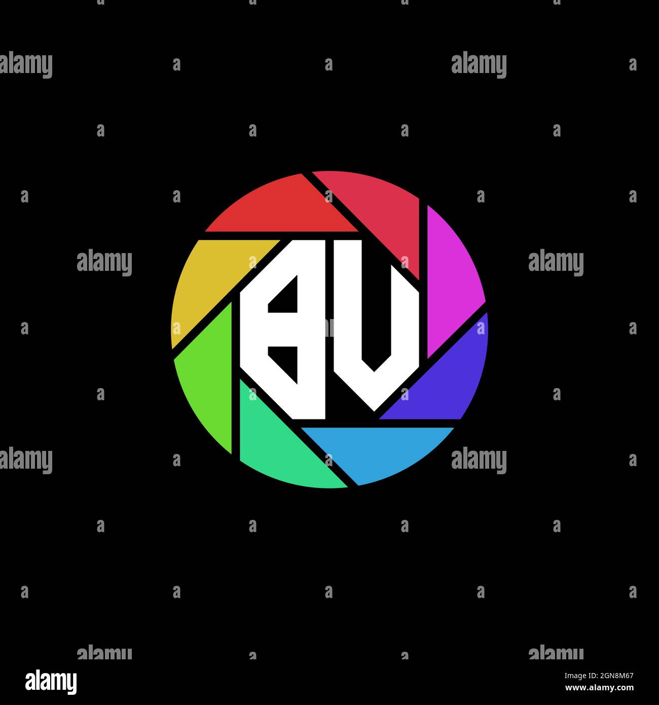 BV Initial ESport gaming logo. Modern head Skull shape template vector ...