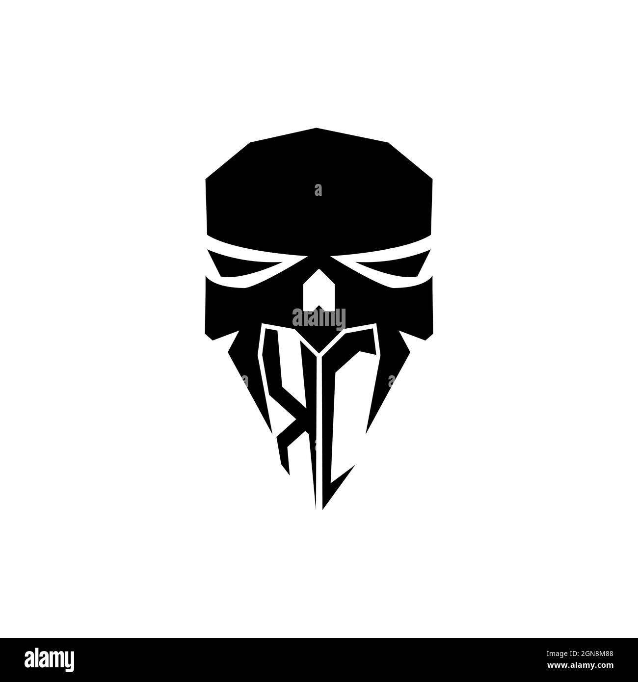 KC Initial ESport gaming logo. Modern head Skull shape template vector ...