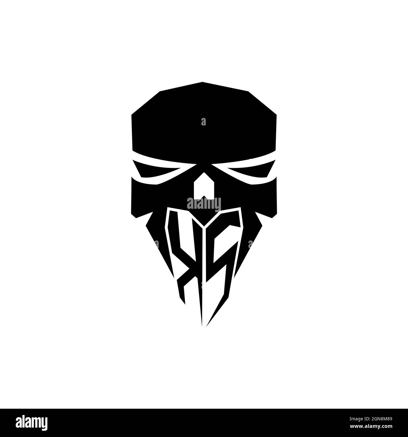 KS Initial ESport gaming logo. Modern head Skull shape template vector ...