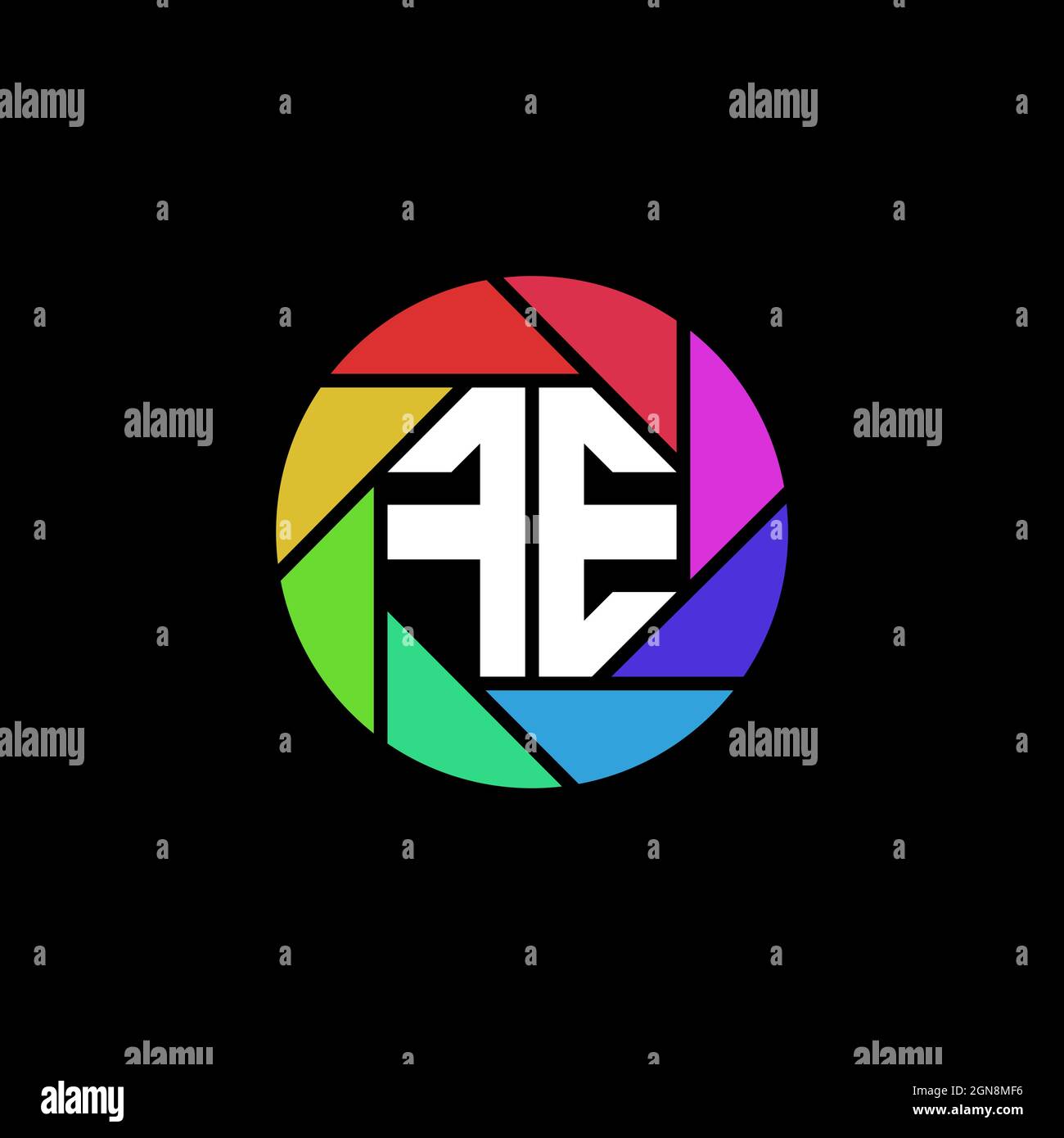 FE Initial ESport gaming logo. Modern head Skull shape template vector ...