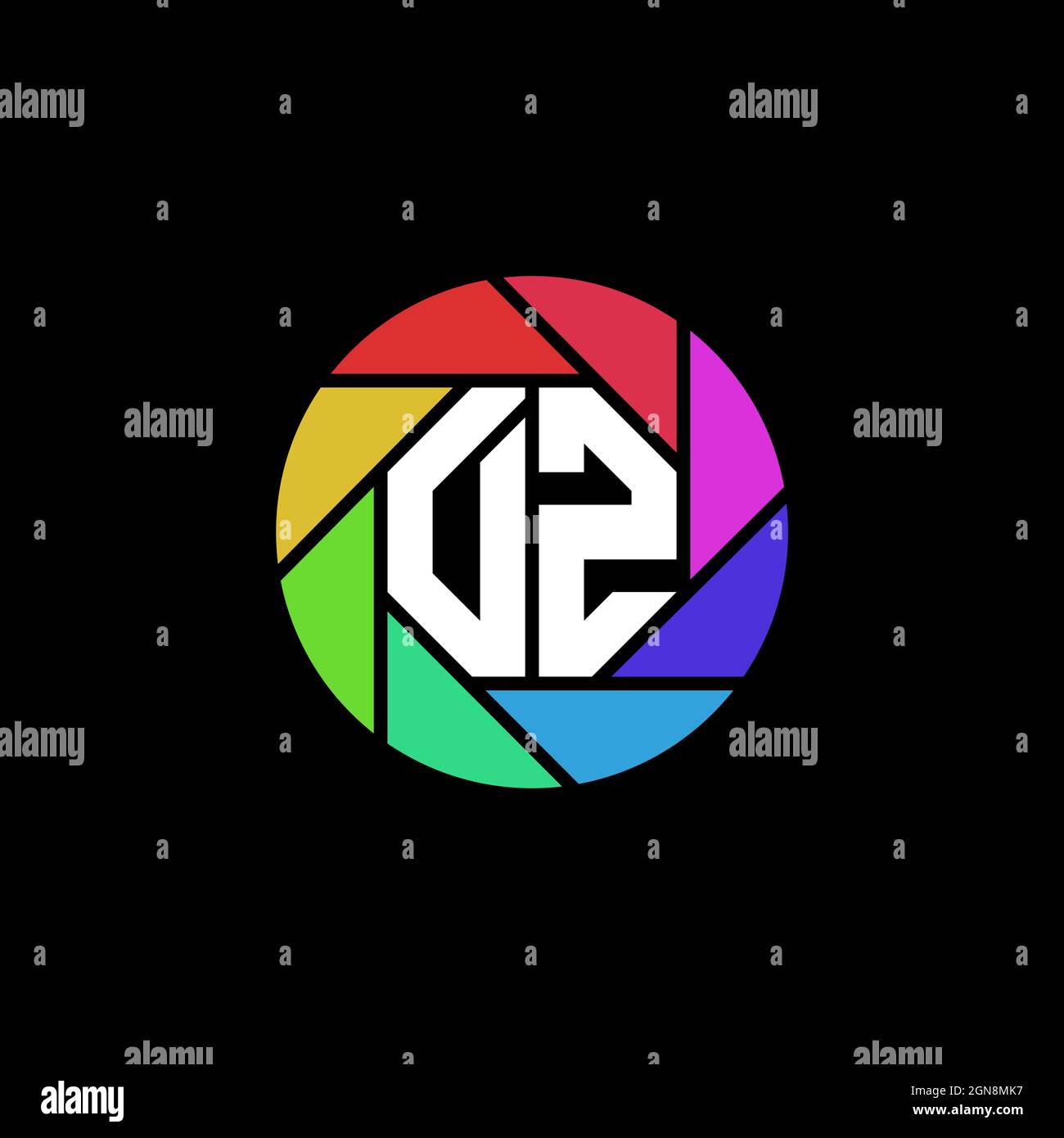 DZ Initial ESport gaming logo. Modern head Skull shape template vector ...