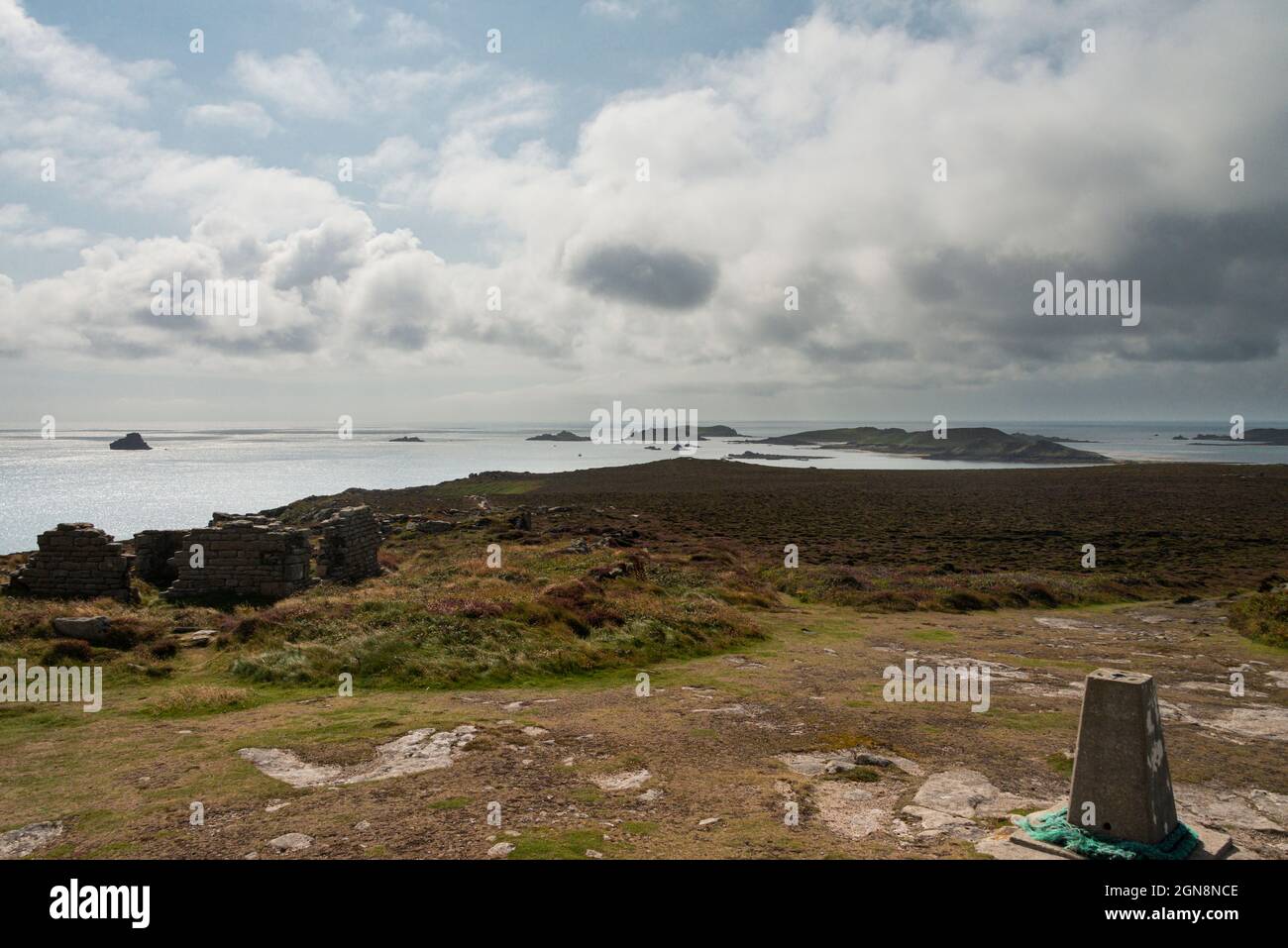 View of the Eastern Isles from Chapel Down, St Martin's, Isles of ...