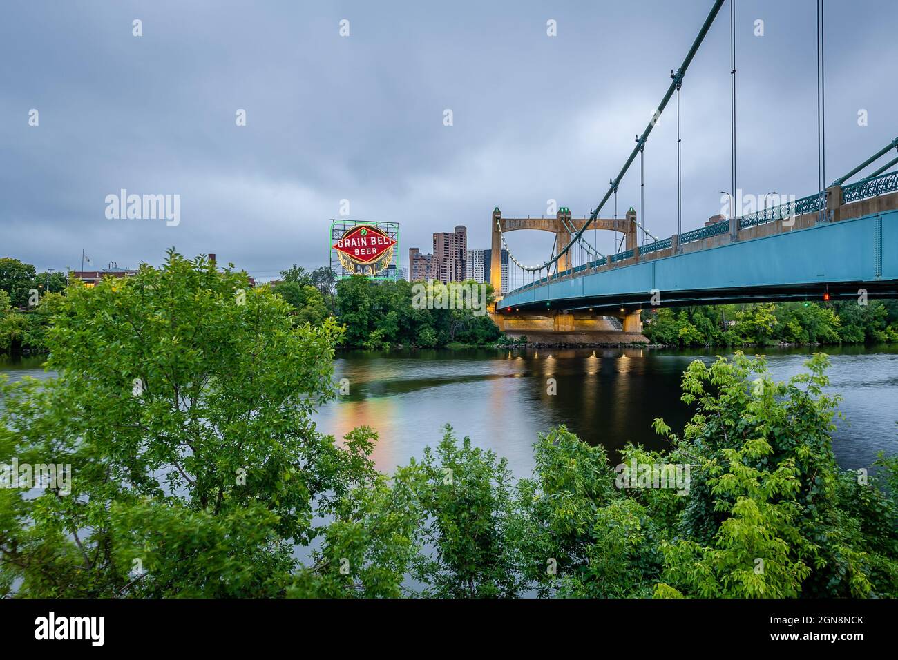 Grain Belt Sign Stock Photo - Alamy