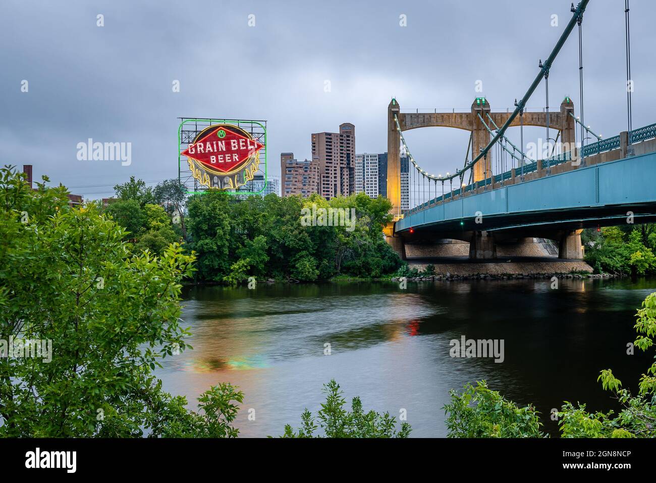 Grain Belt Sign Stock Photo - Alamy