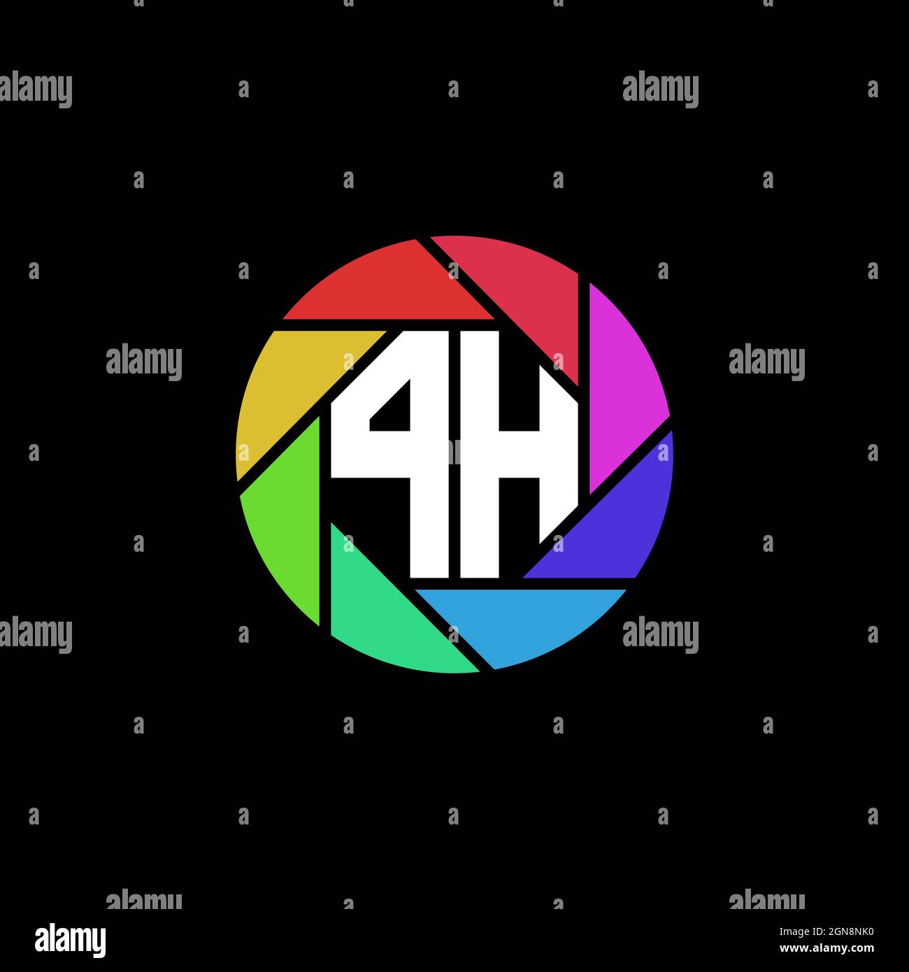 PH Initial ESport gaming logo. Modern head Skull shape template vector ...