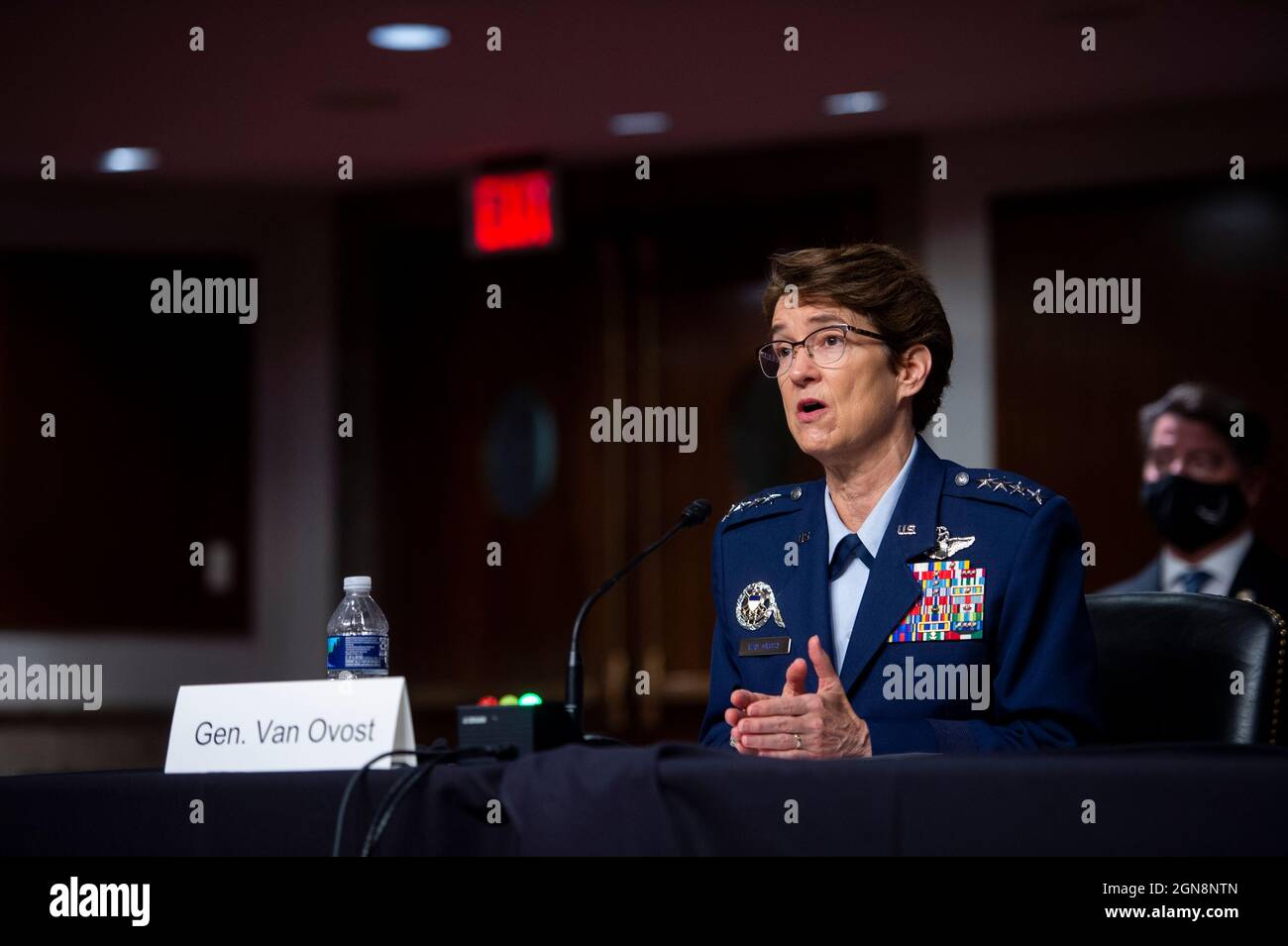 Washington, DC, USA. September 23, 2021: General Jacqueline Van Ovost ...