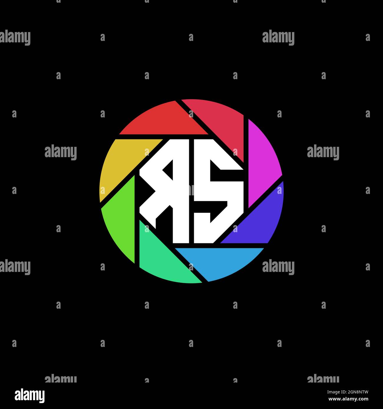 RS Initial ESport gaming logo. Modern head Skull shape template vector ...