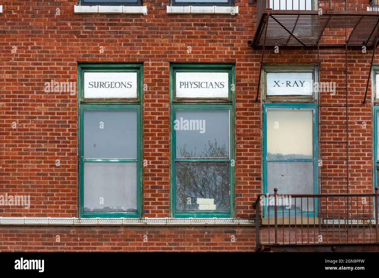 Old medical building in Mitchell, South Dakota, USA [No property ...