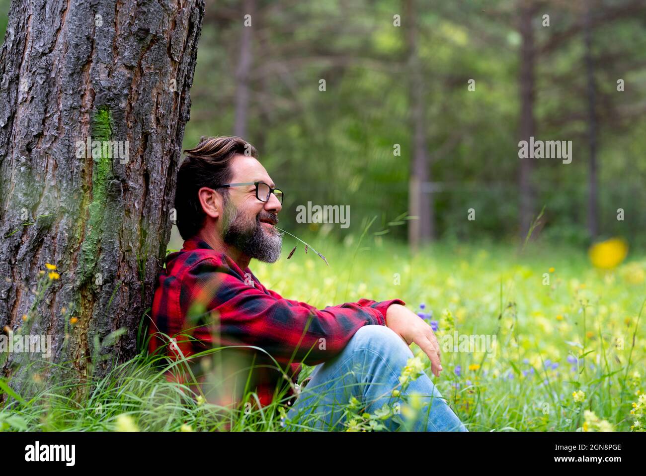 Mature male contemplating hi-res stock photography and images - Alamy