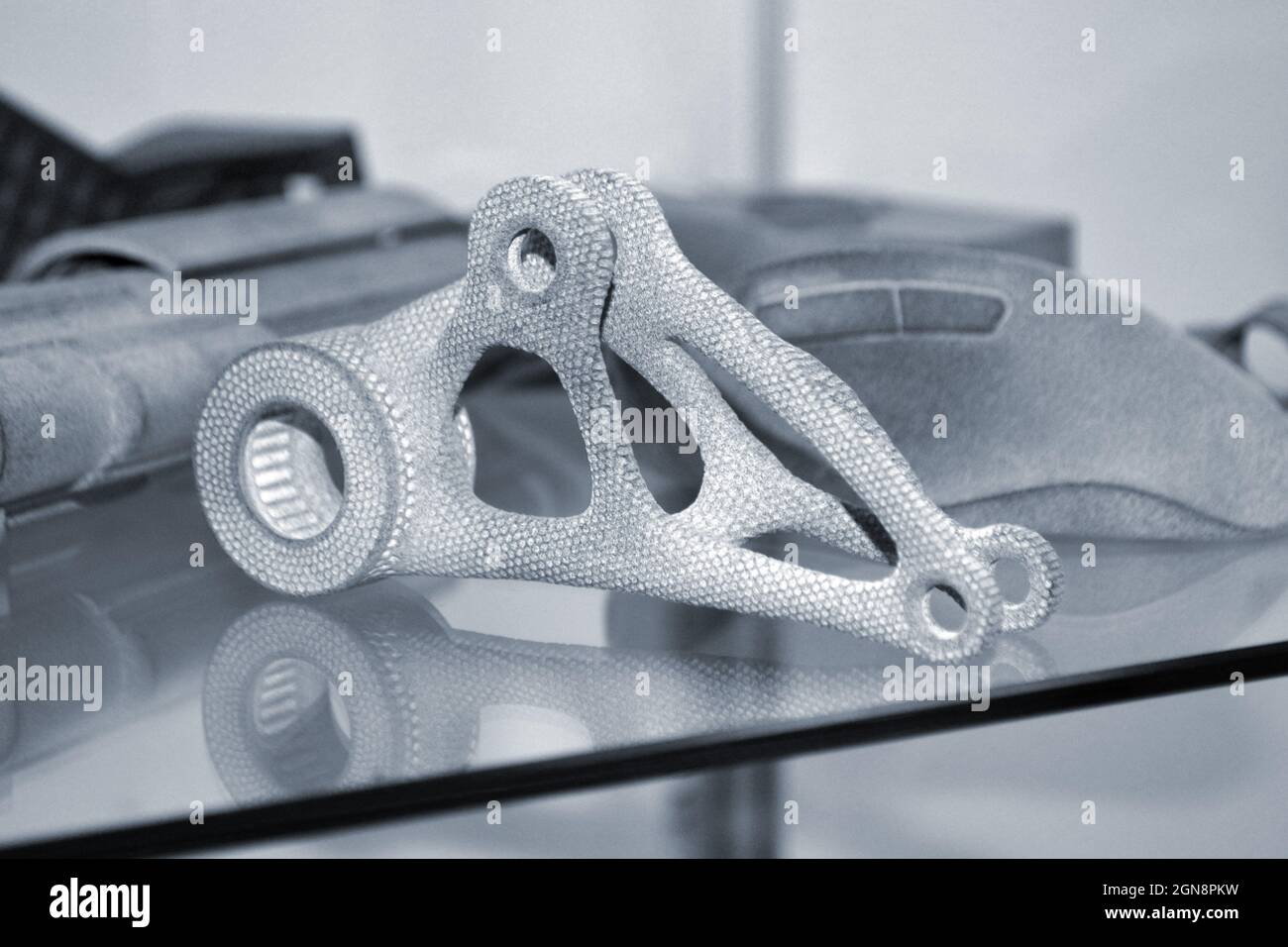 Object printed on powder 3D printer from powder polyamide Stock Photo ...