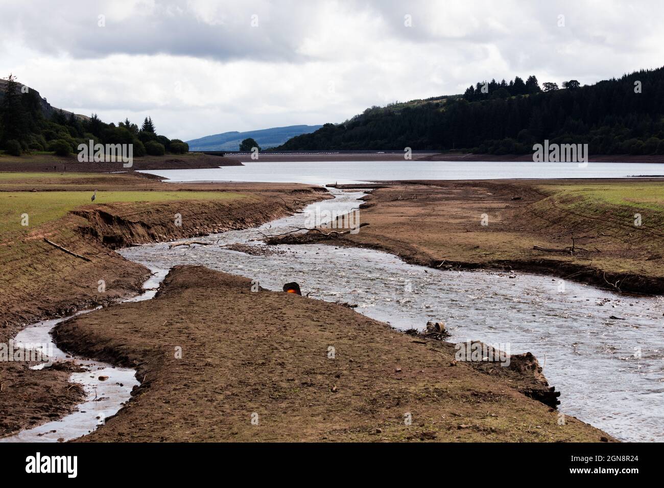 Llwyn Onn reservoir, Merthyr Tydfil, South Wales, UK. 23 September 2021 ...