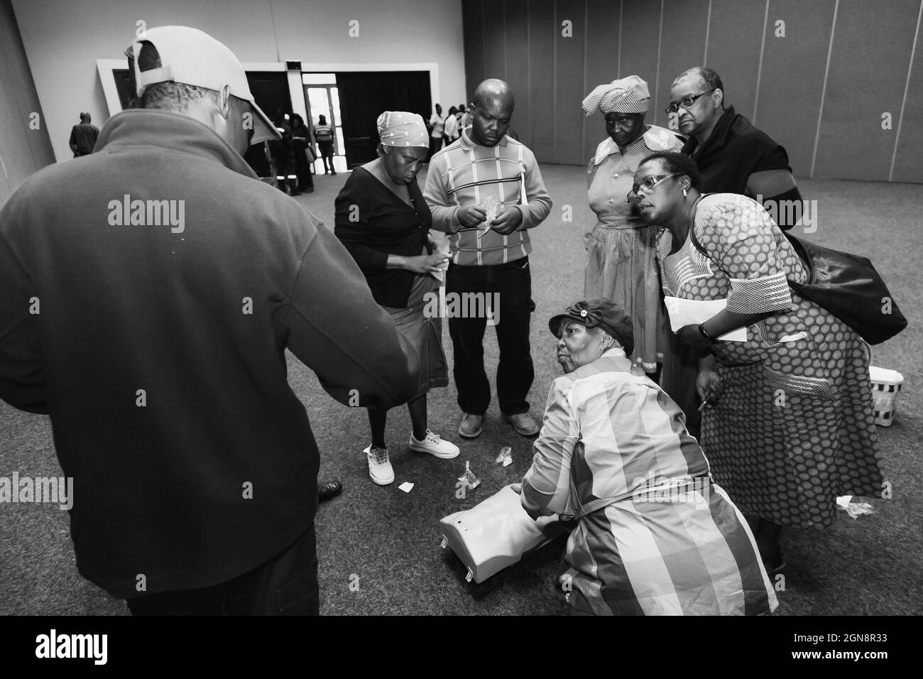 JOHANNESBURG, SOUTH AFRICA - Aug 12, 2021: A First Aid CPR training ...