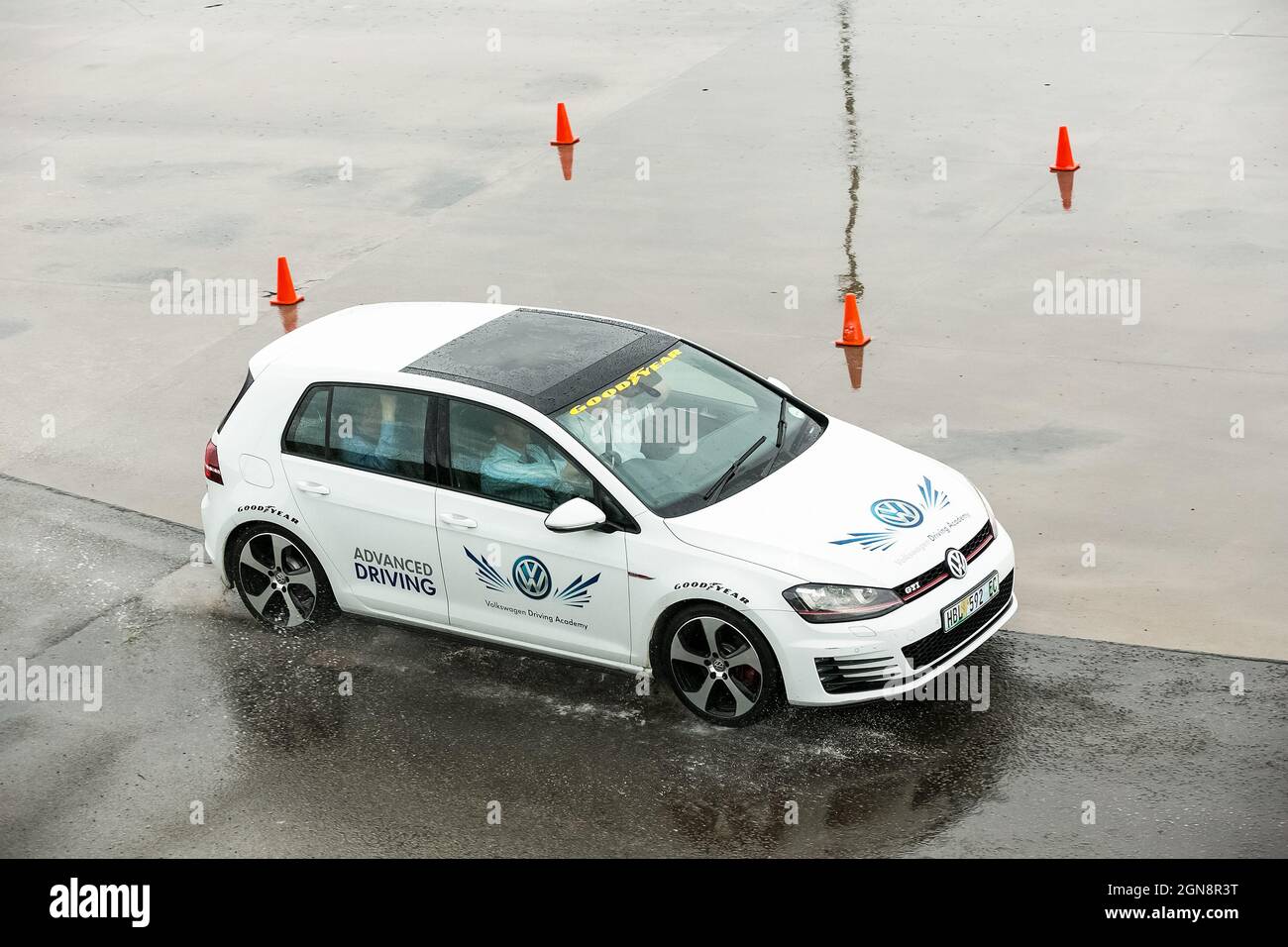 JOHANNESBURG, SOUTH AFRICA - Aug 11, 2021: The VW advanced driving ...