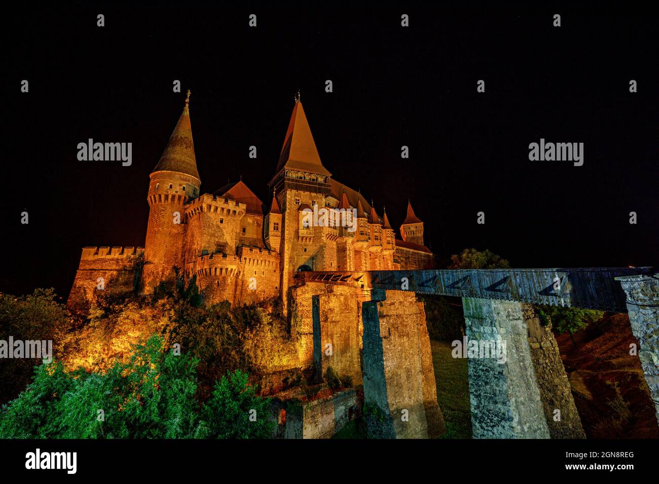 The Hunedoara Castle in Romania Stock Photo - Alamy