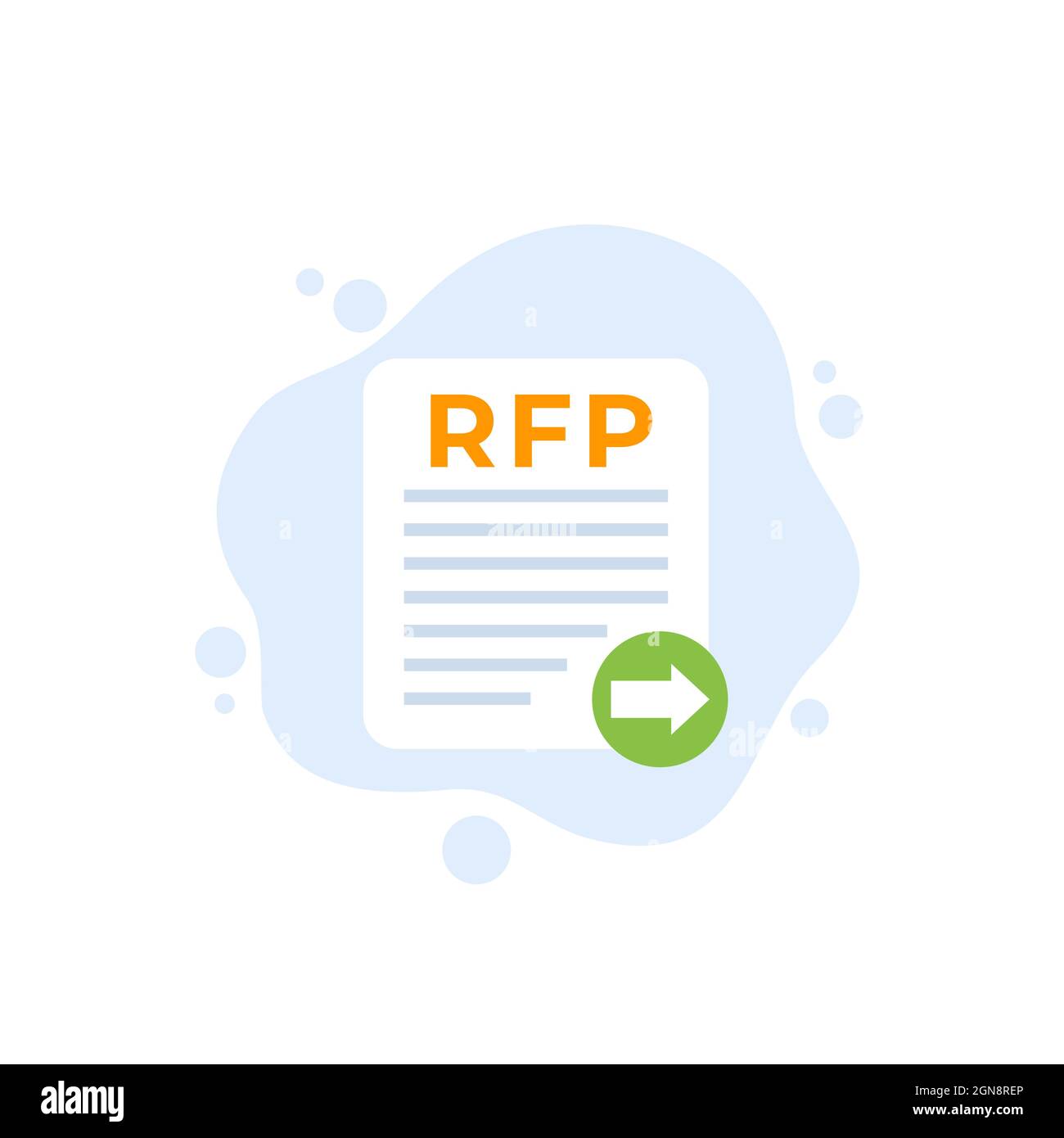 RFP, send request for proposal, vector icon Stock Vector Image & Art ...