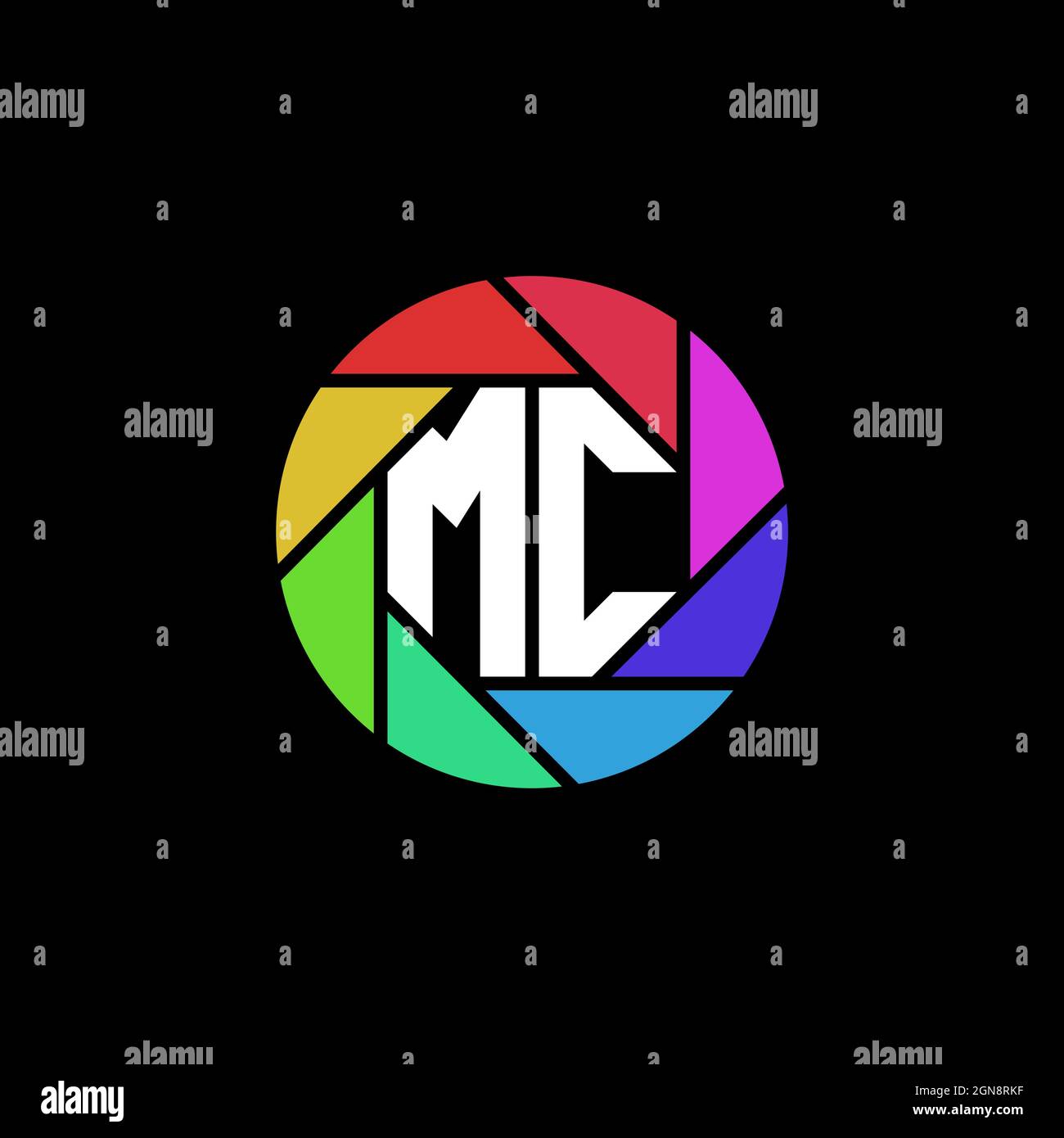 Rainbow font design letter m Stock Vector Images - Alamy