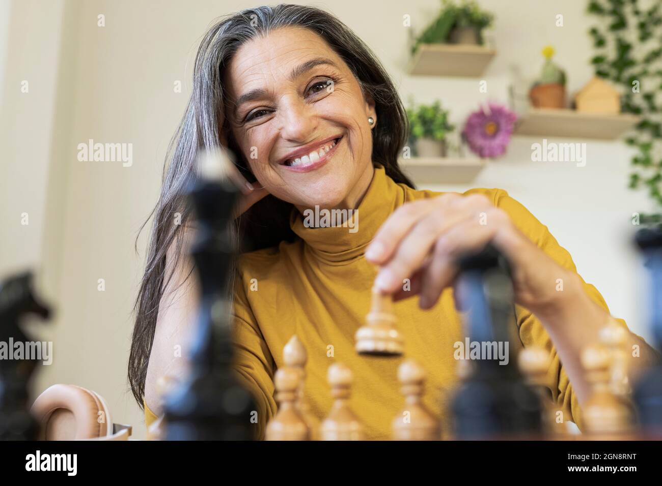 Beautiful woman playing hi-res stock photography and images - Alamy