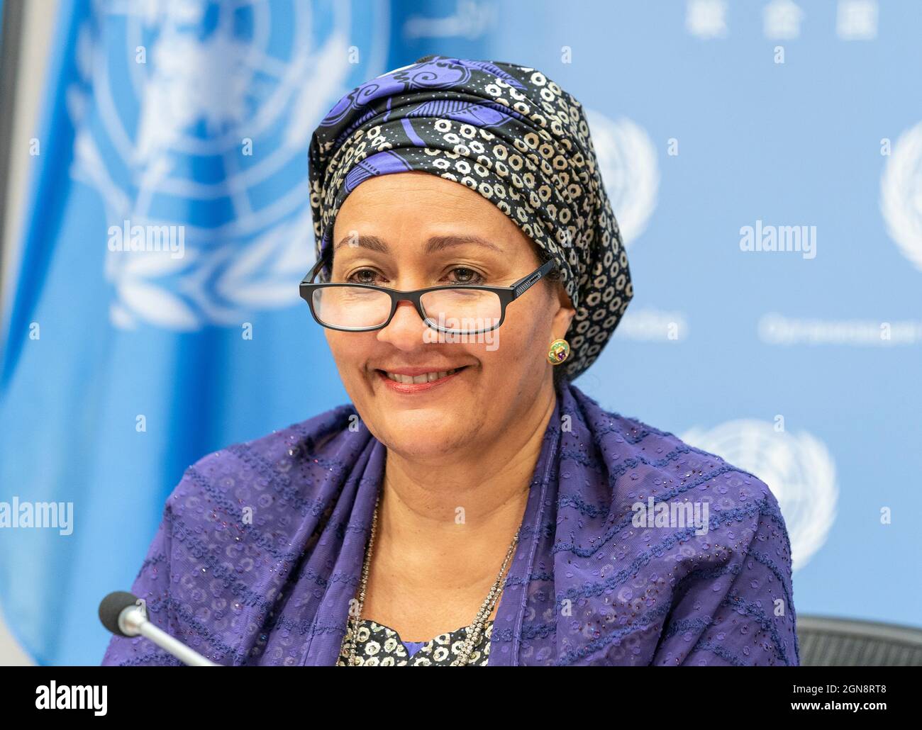 New York, USA. 23rd Sep, 2021. Hybrid press briefing on the UN Food ...