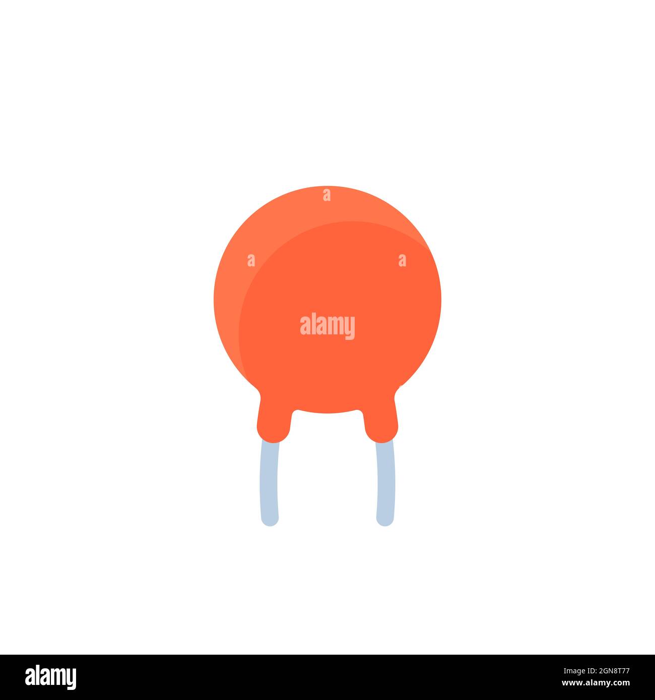 capacitor icon on white, flat vector design Stock Vector Image & Art ...